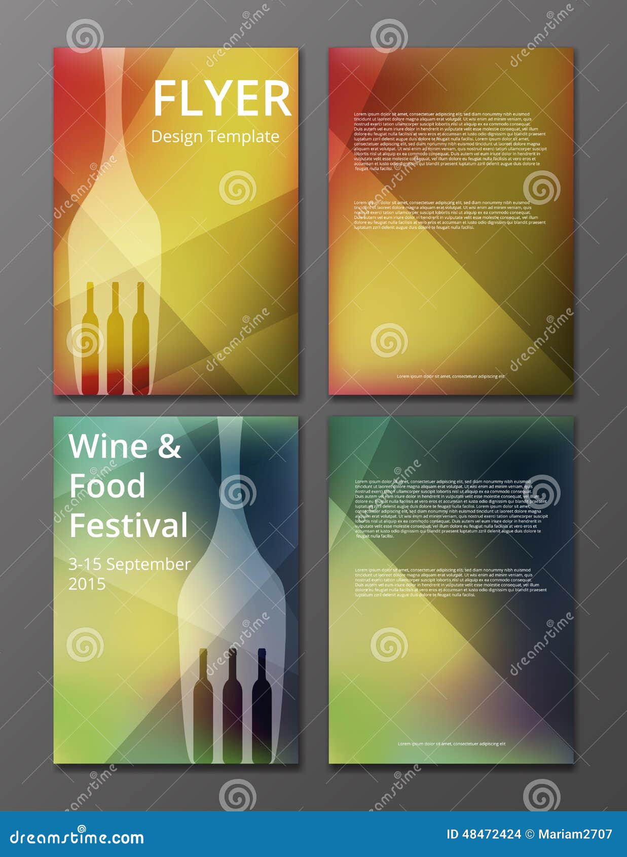 Wine flyer cover stock vector. Illustration of drink - 48472424