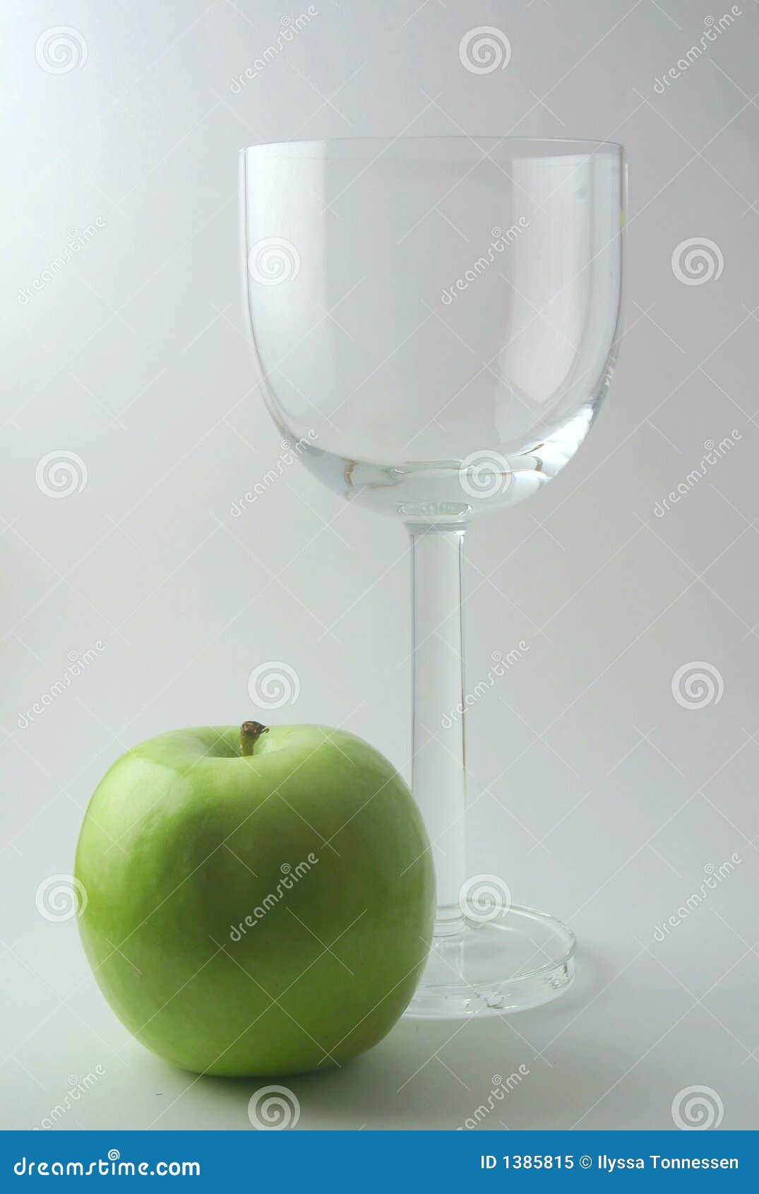 Wine Glass and Apple stock image. Image of green, nutrition - 1385815