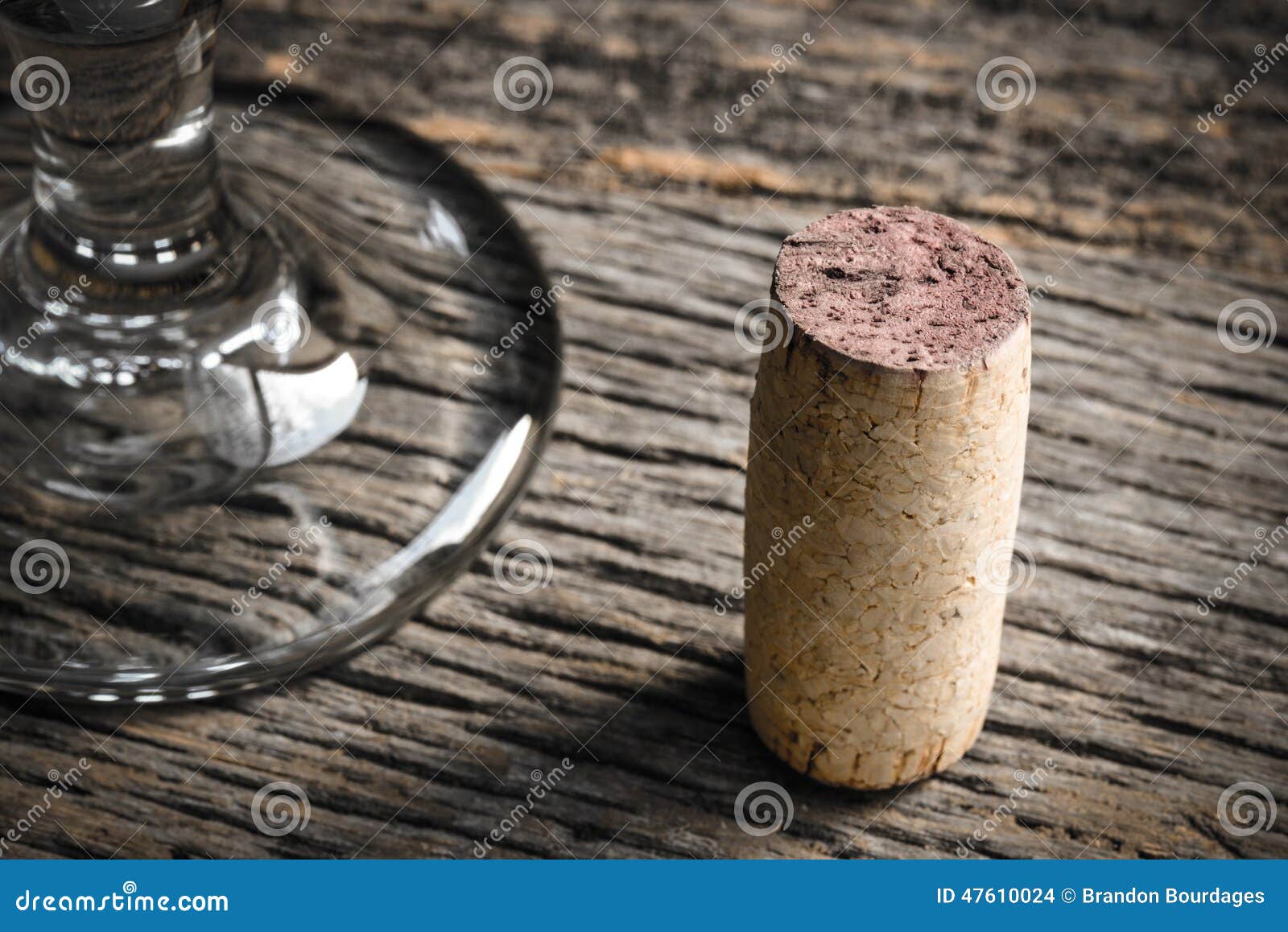 Wine Glass and Cork stock photo. Image of cork, liquid - 47610024