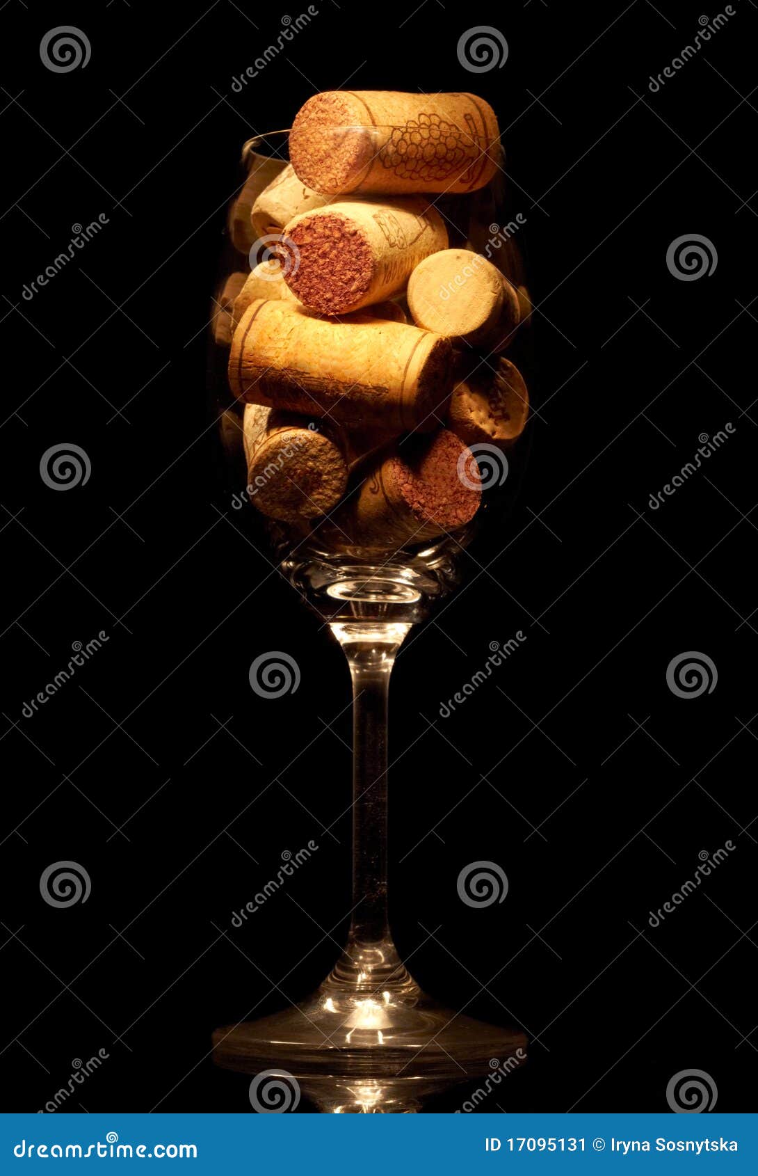 Wine Glass Full Of Corks Stock Image Image Of Alcoholic 17095131