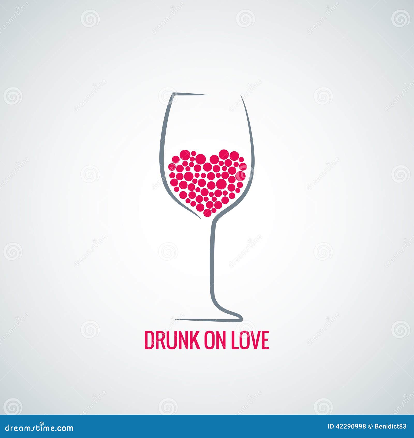 Wine Glass Love Heart Concept Design Background Stock Vector Illustration Of Drawing Love