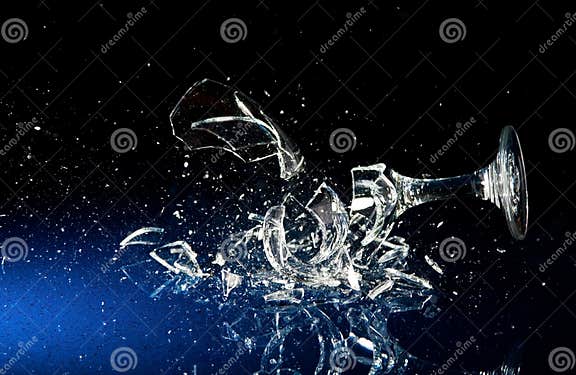 Wine glass shattering stock image. Image of glass, breakable - 24429813