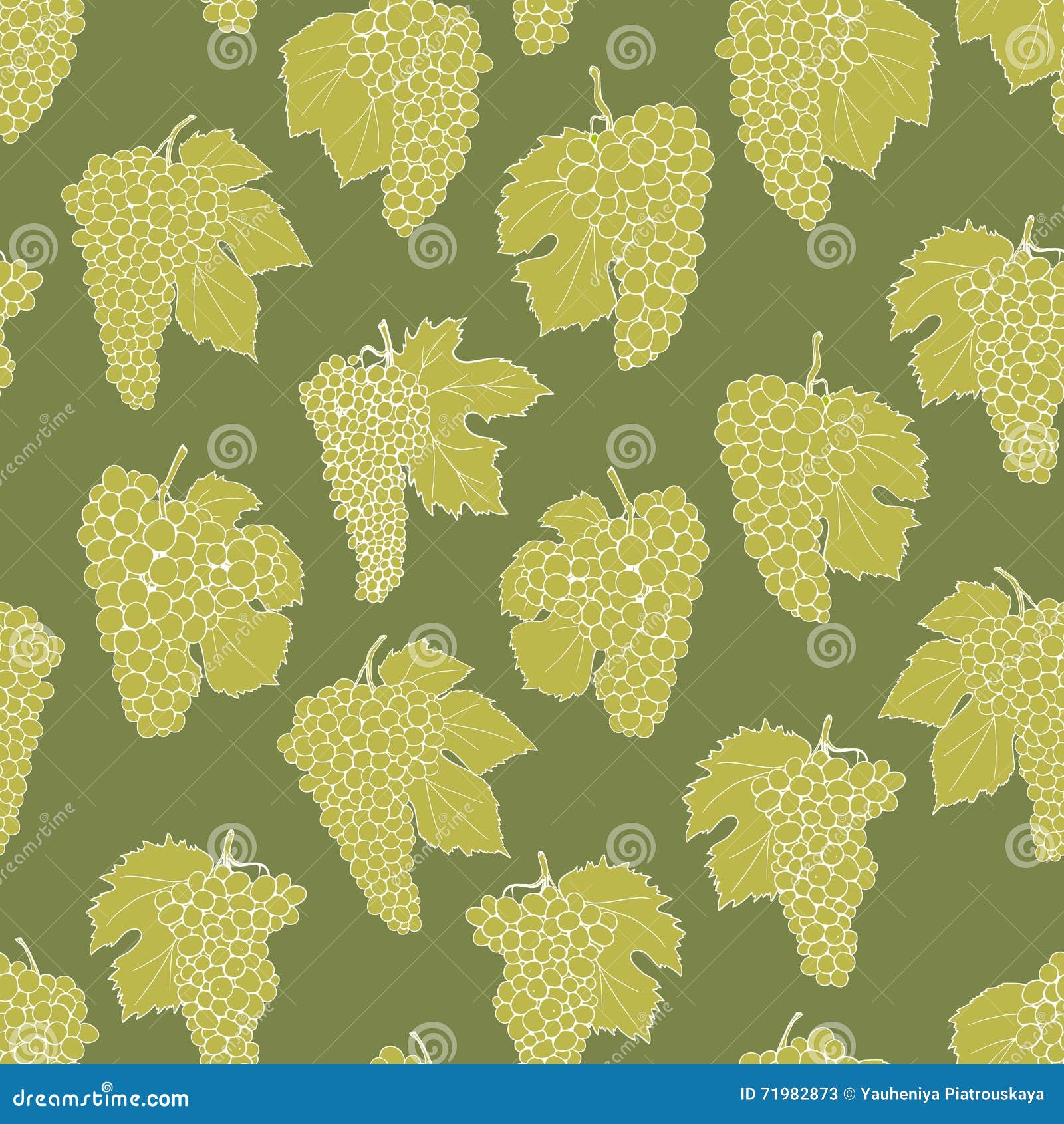 Wine grapes pattern stock vector. Illustration of menu - 71982873