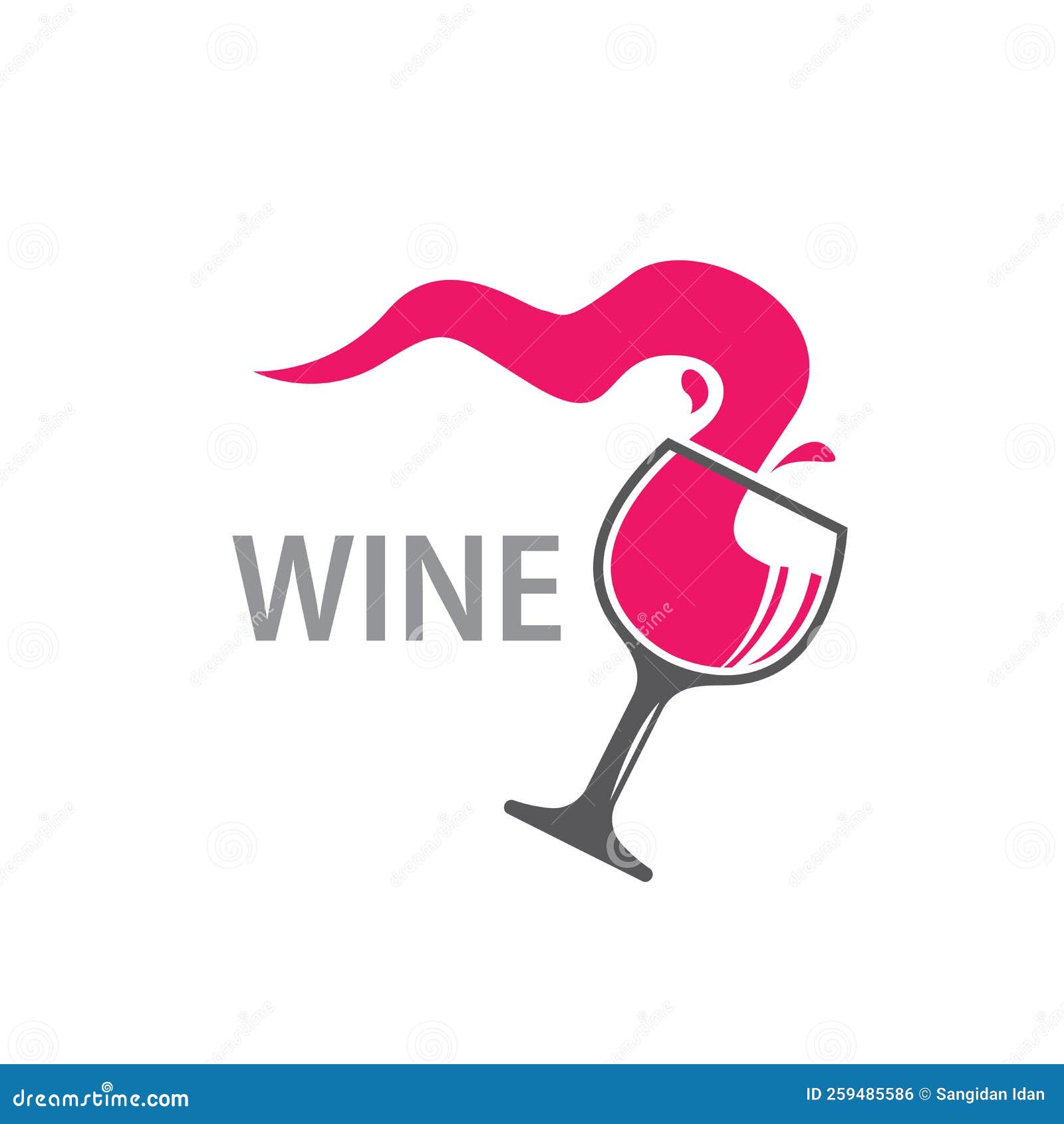 Wine Icon Vector Illustration Concept Design Template Stock Vector ...