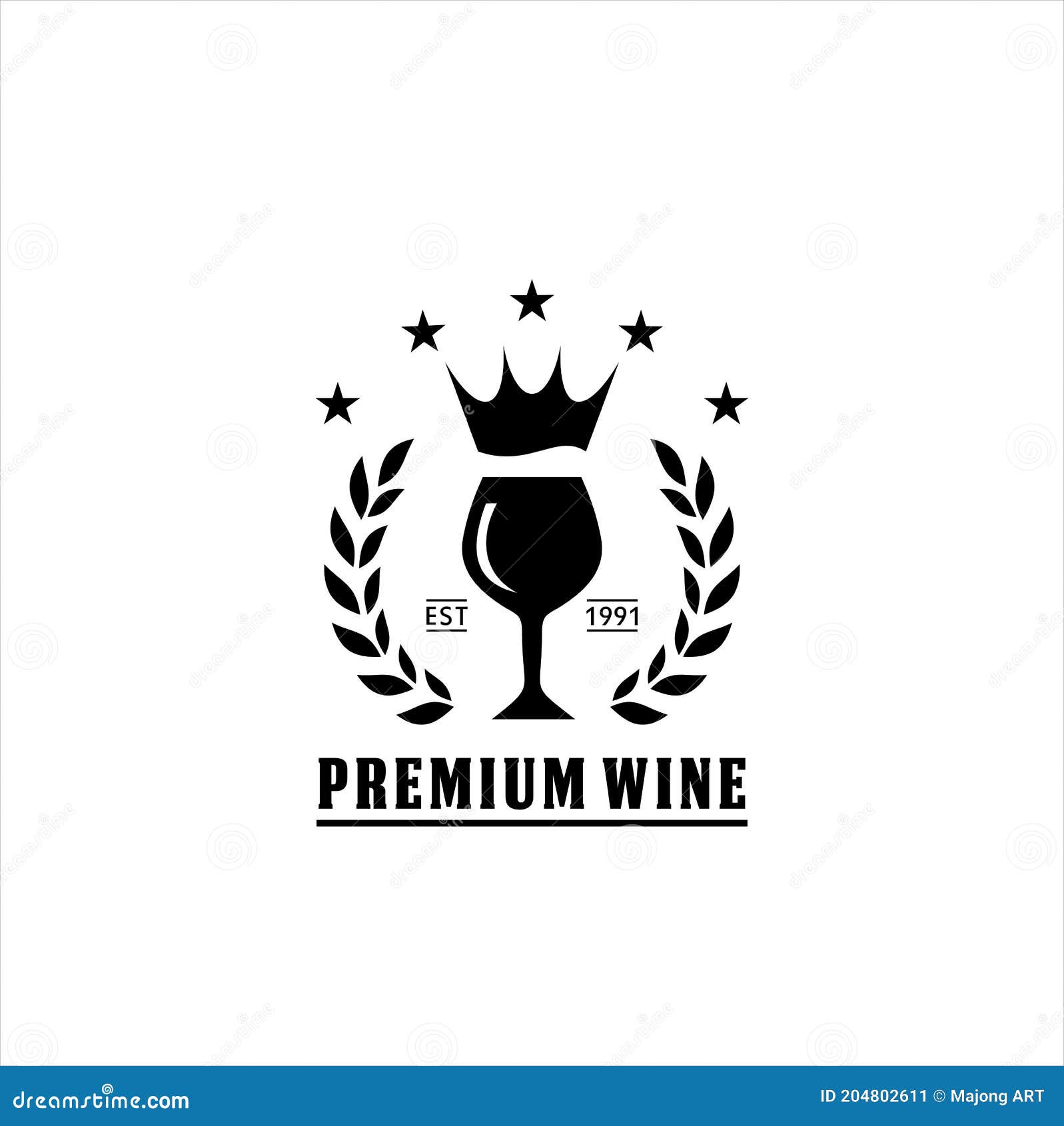 Wine Labels Logo. Elements for Design on the Wine Theme Stock Vector ...