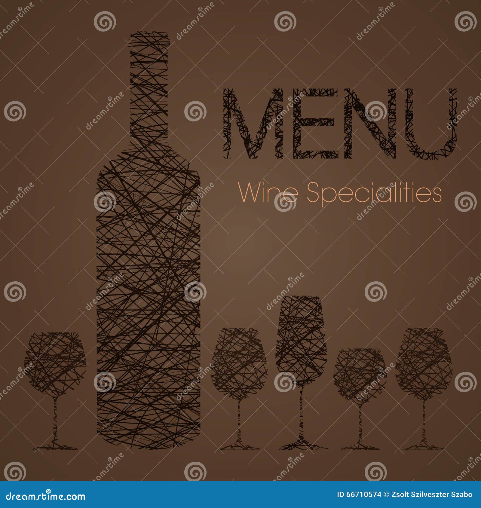 Wine list for restaurants stock vector. Illustration of symbol - 66710574