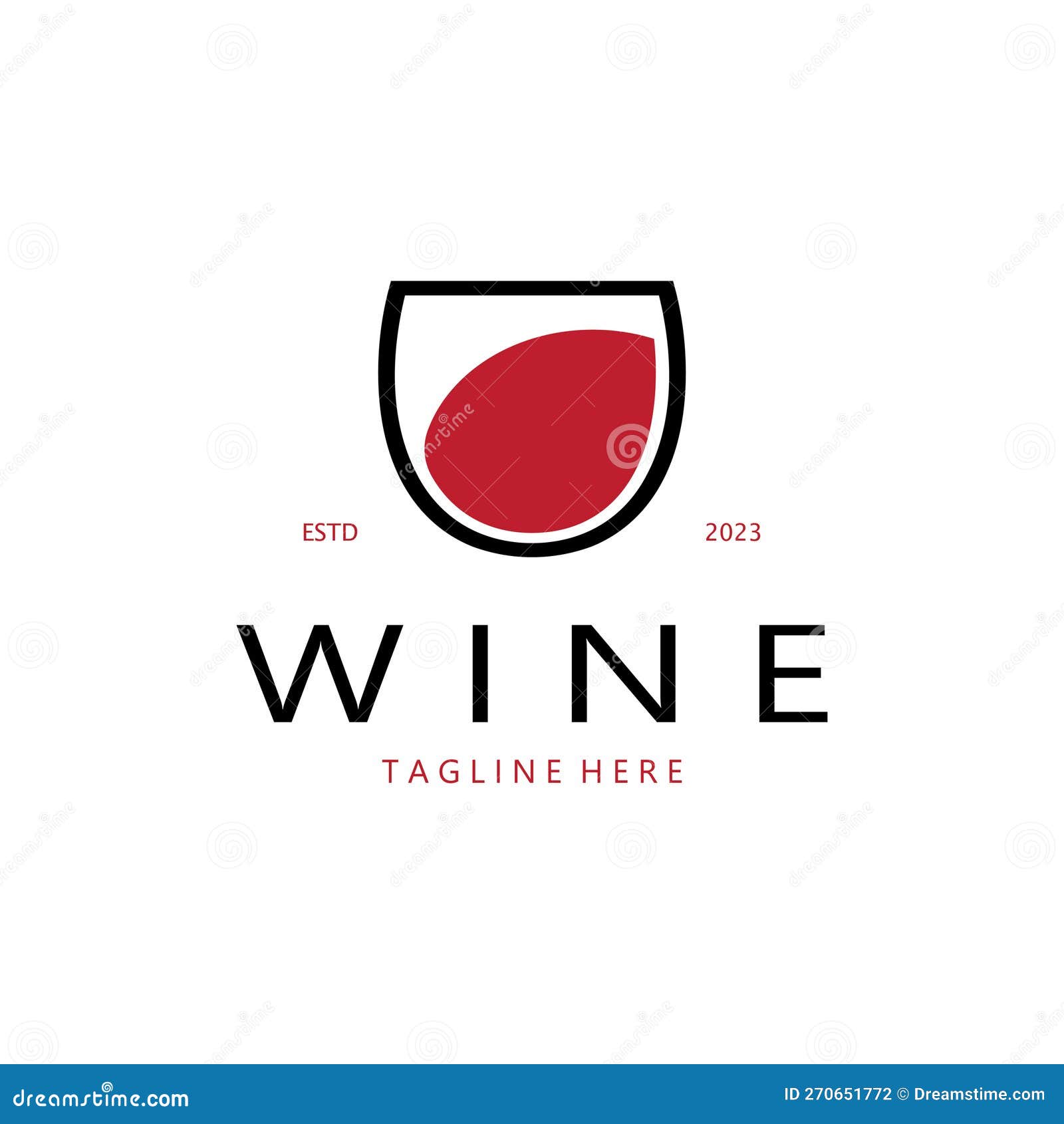 Wine Logo Design Template.vector Illustration of Icon-vector Stock ...