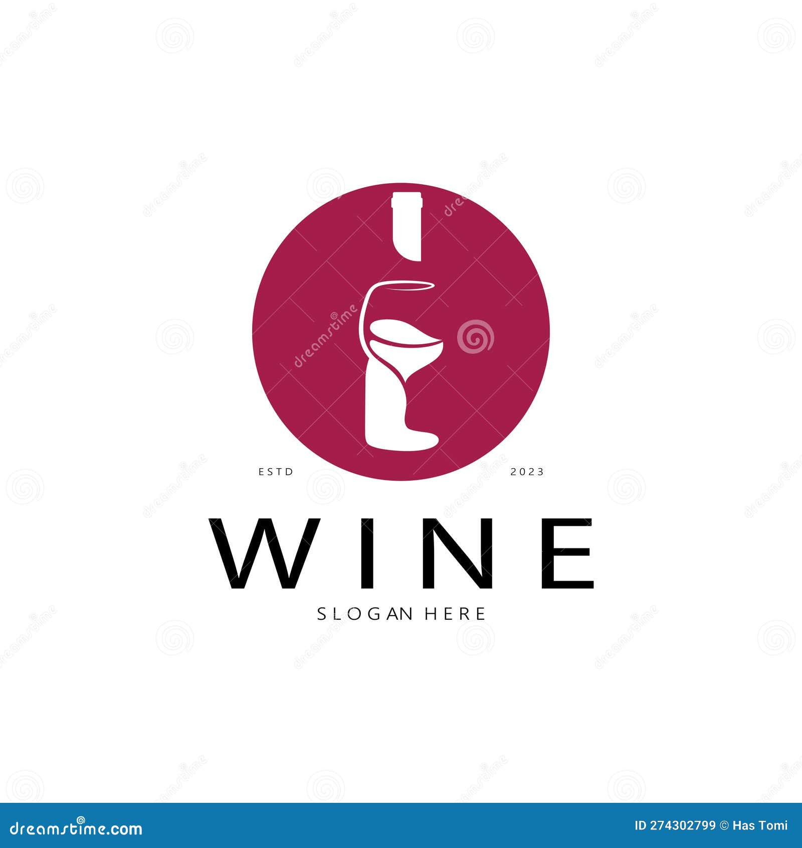 Wine Logo Design Template.vector Illustration of Icon-vector Stock ...