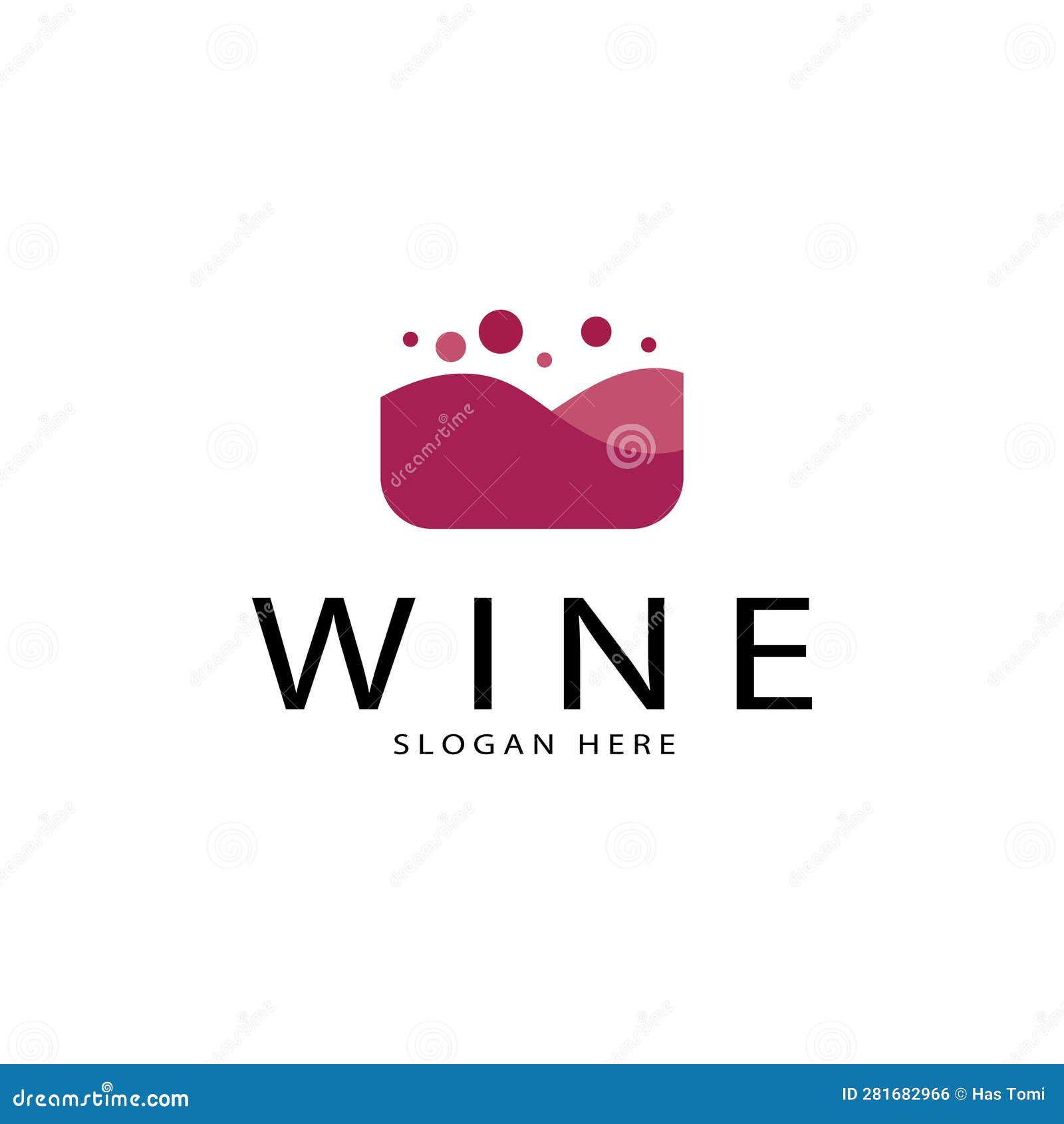 Wine Logo Design Template.vector Illustration of Icon-vector Stock ...