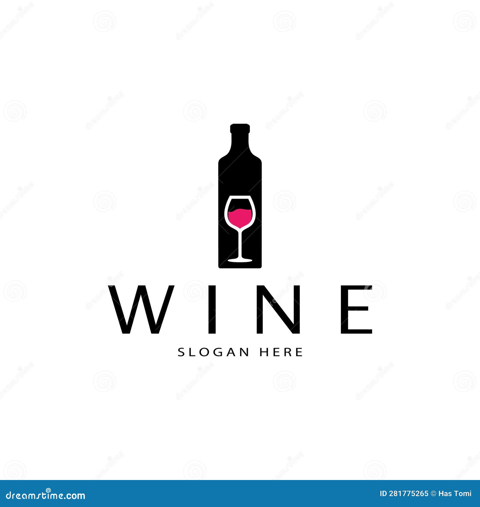 Wine Logo Design Template.vector Illustration of Icon-vector Stock ...