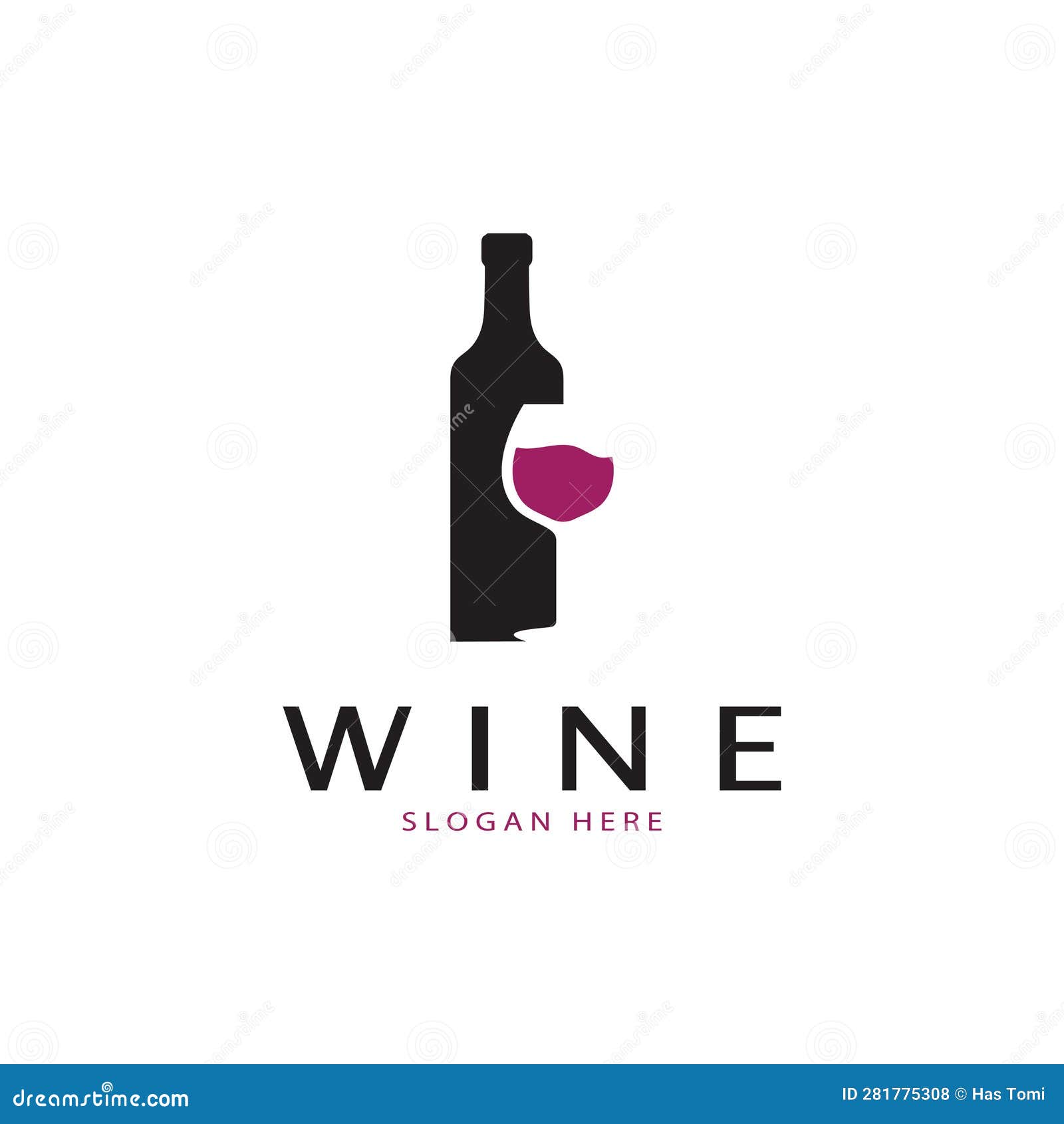 Wine Logo Design Template.vector Illustration of Icon-vector Stock ...