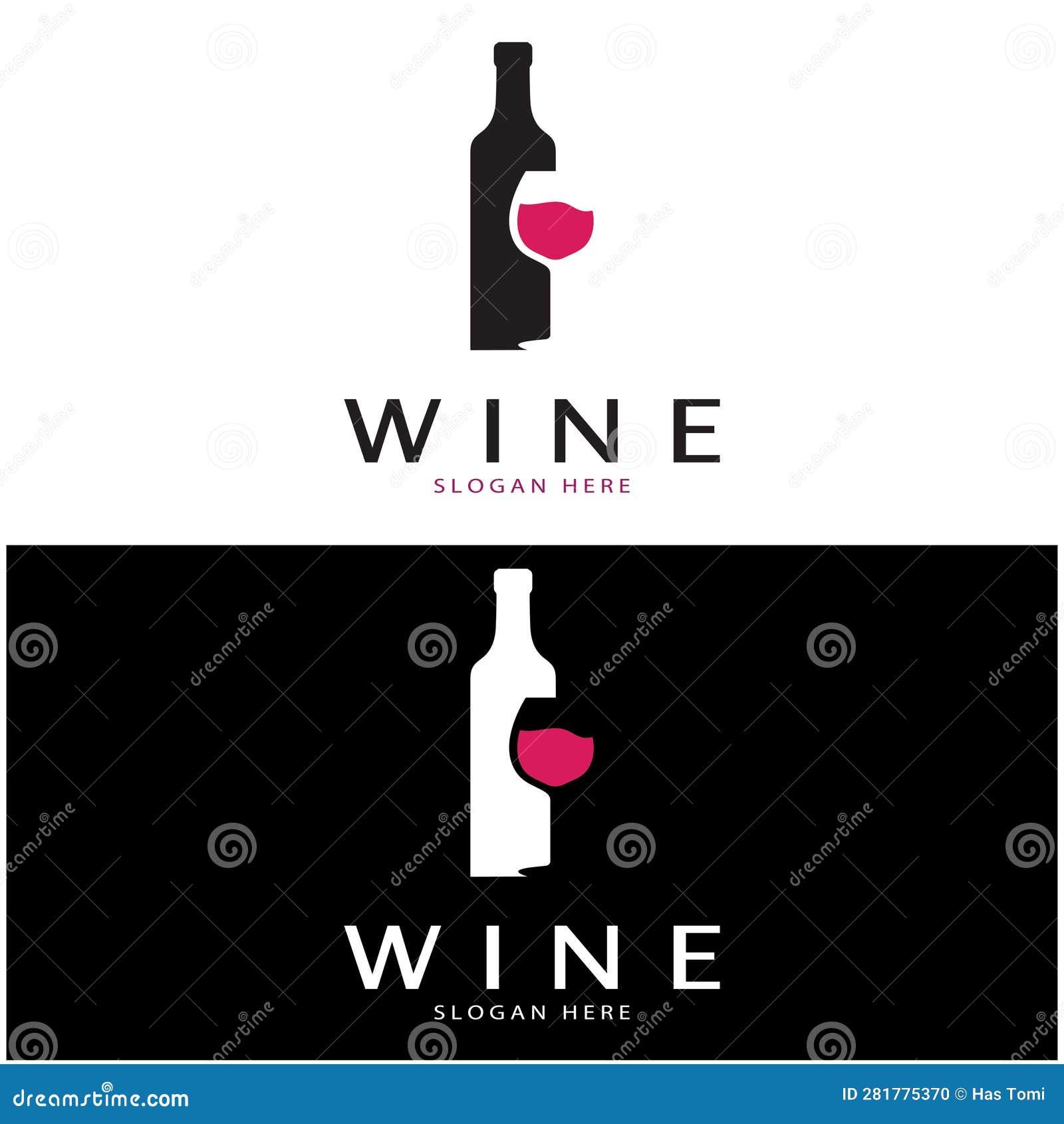 Wine Logo Design Template.vector Illustration of Icon-vector Stock ...