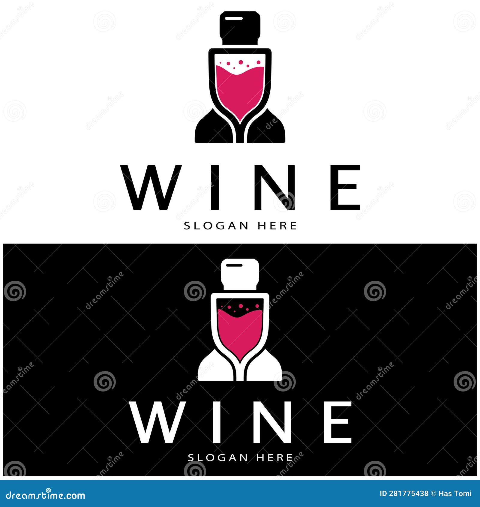 Wine Logo Design Template.vector Illustration of Icon-vector Stock ...