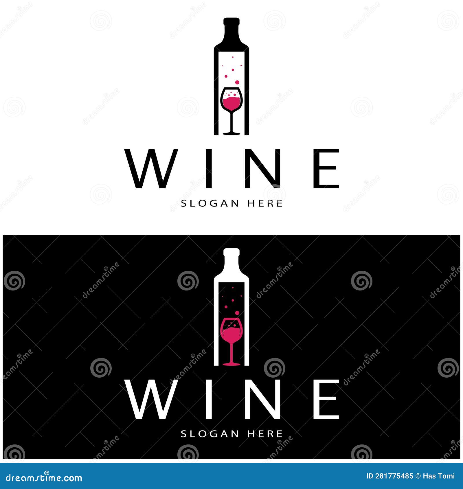 Wine Logo Design Template.vector Illustration of Icon-vector Stock ...