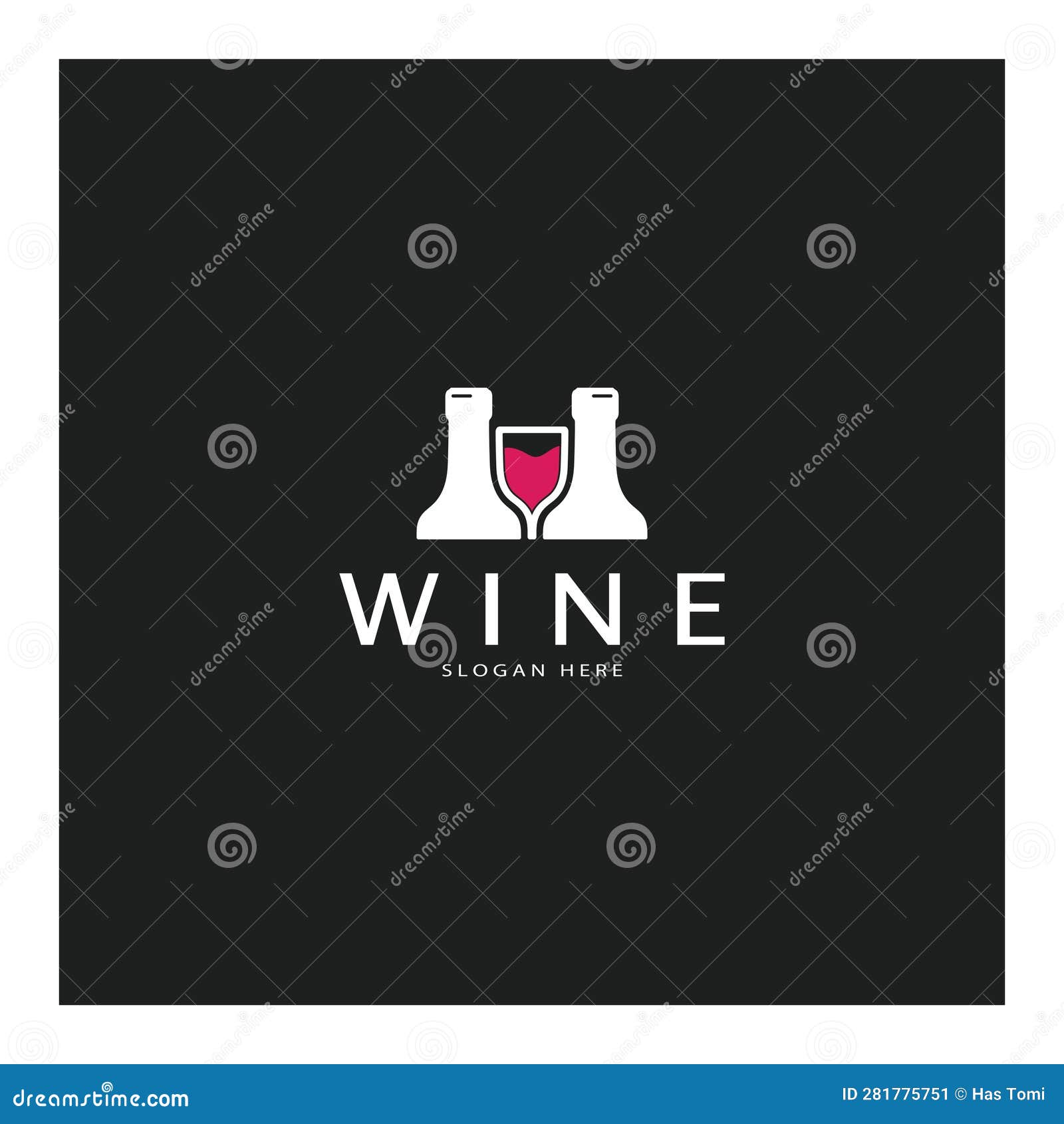 Wine Logo Design Template.vector Illustration of Icon-vector Stock ...