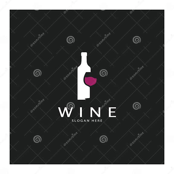 Wine Logo Design Template.vector Illustration of Icon-vector Stock ...
