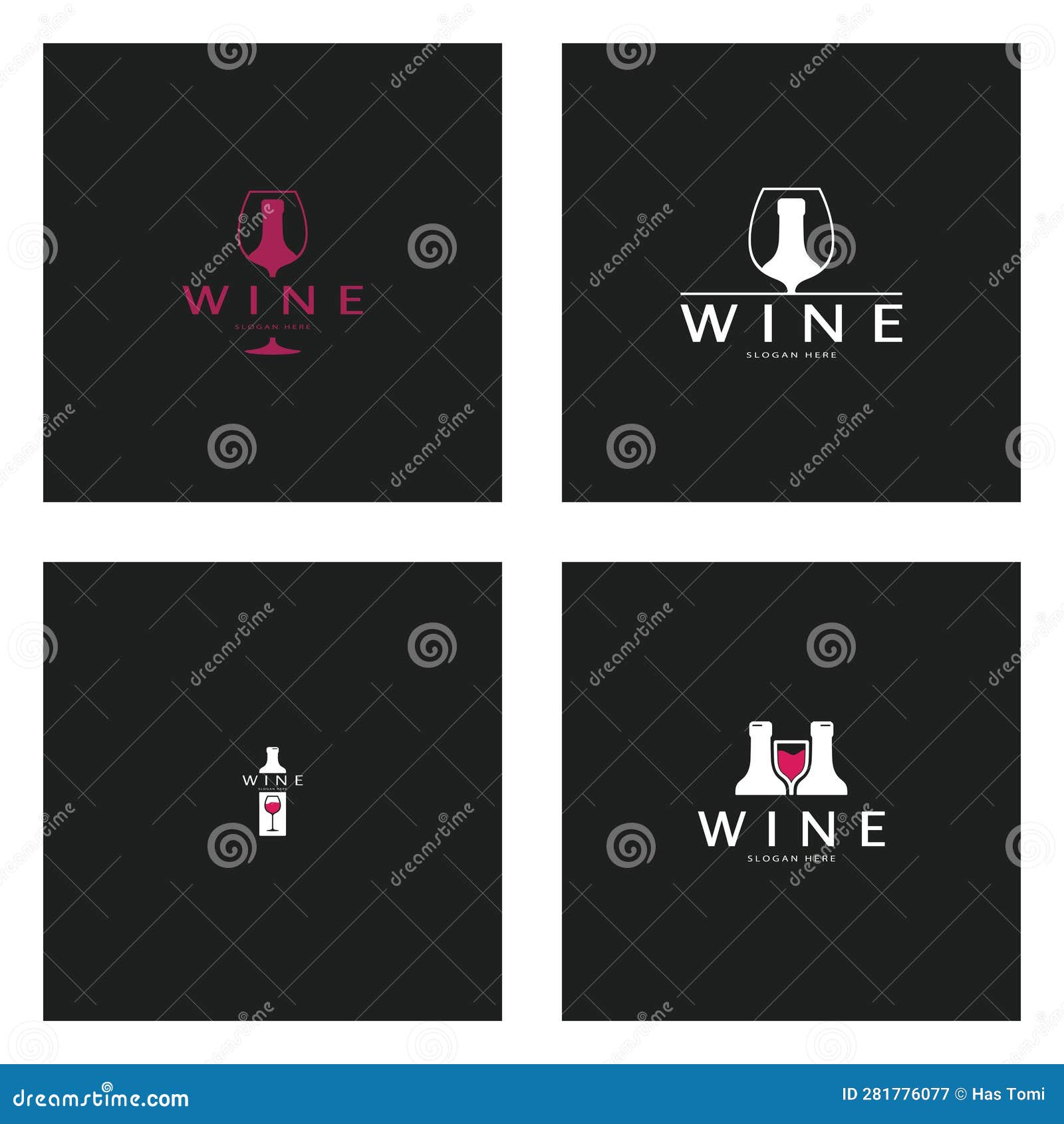 Wine Logo Design Template.vector Illustration of Icon-vector Stock ...