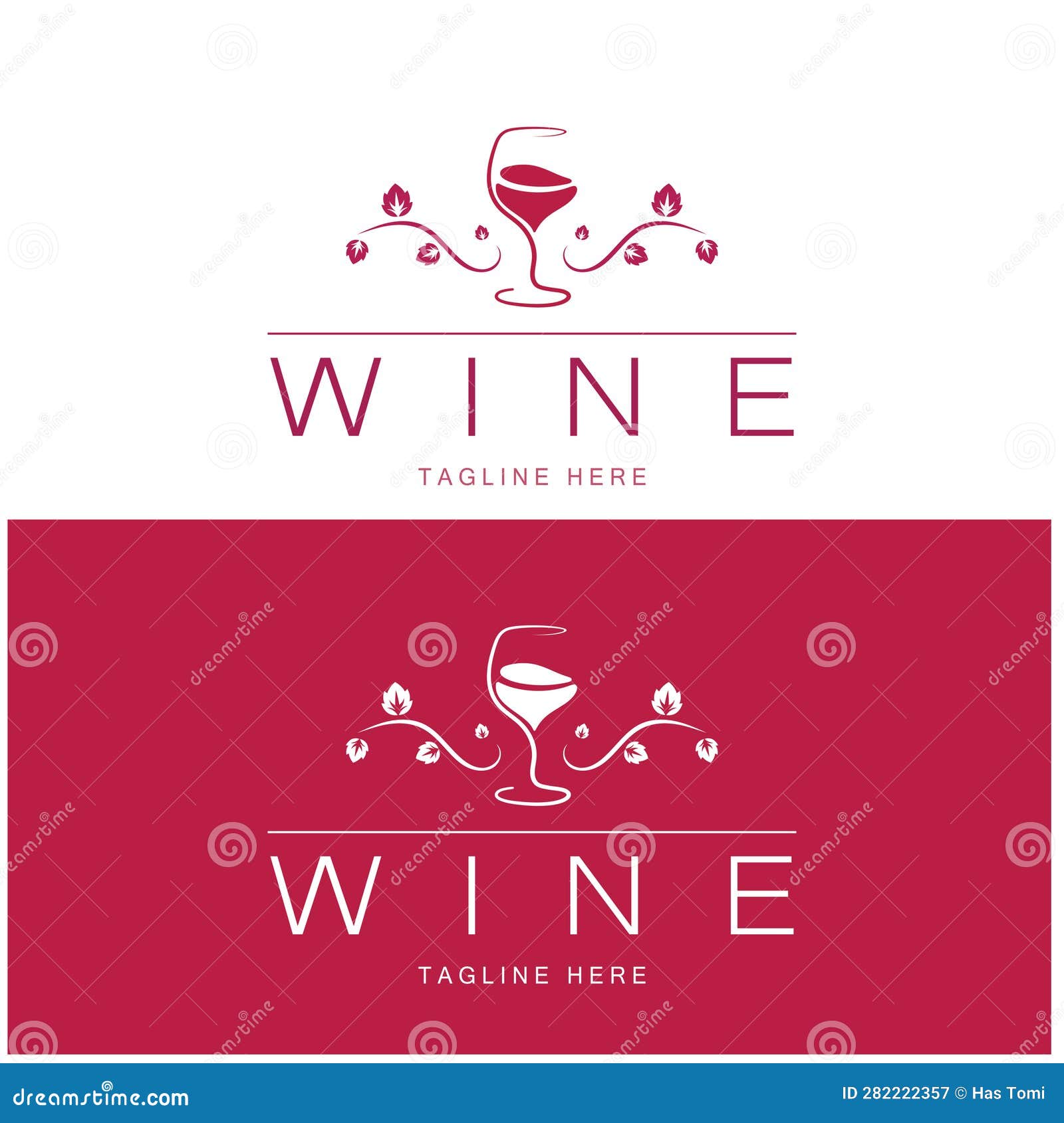 Wine Logo Design Template.vector Illustration of Icon-vector Stock ...