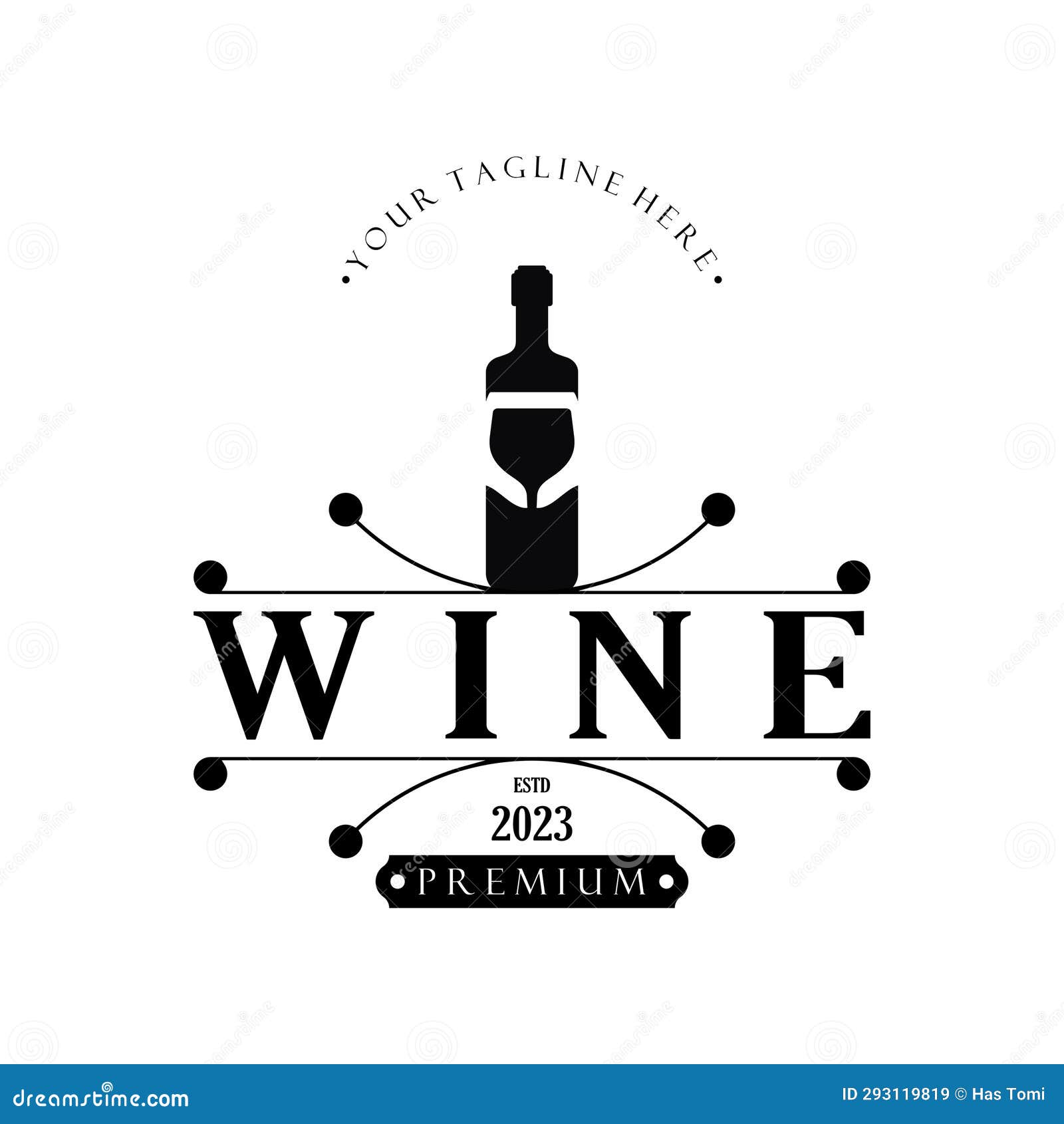 Wine Logo Design Template.vector Illustration of Icon-vector Stock ...