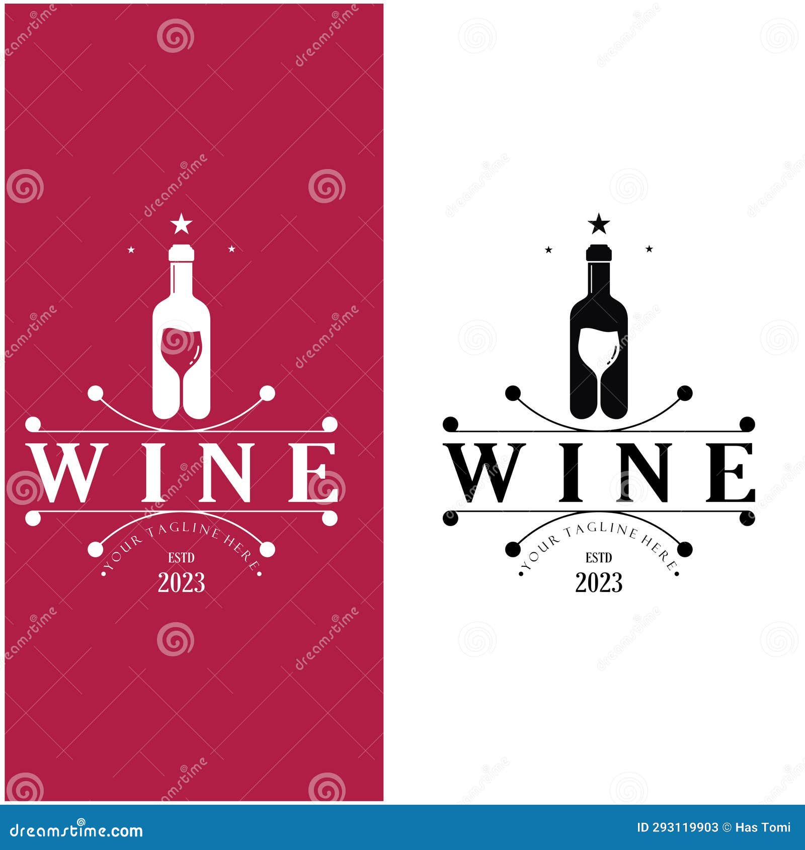 Wine Logo Design Template.vector Illustration of Icon-vector Stock ...