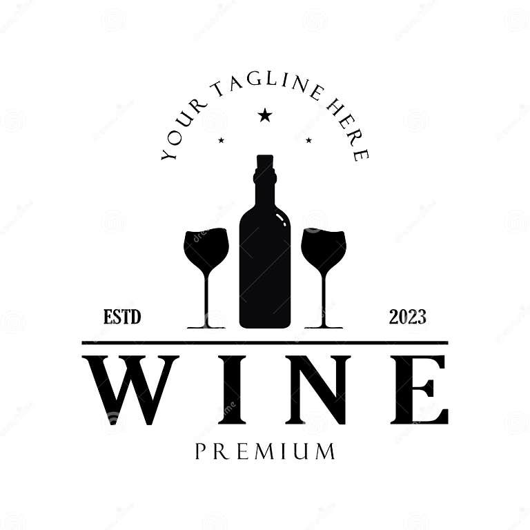 Wine Logo Design Template.vector Illustration of Icon-vector Stock ...