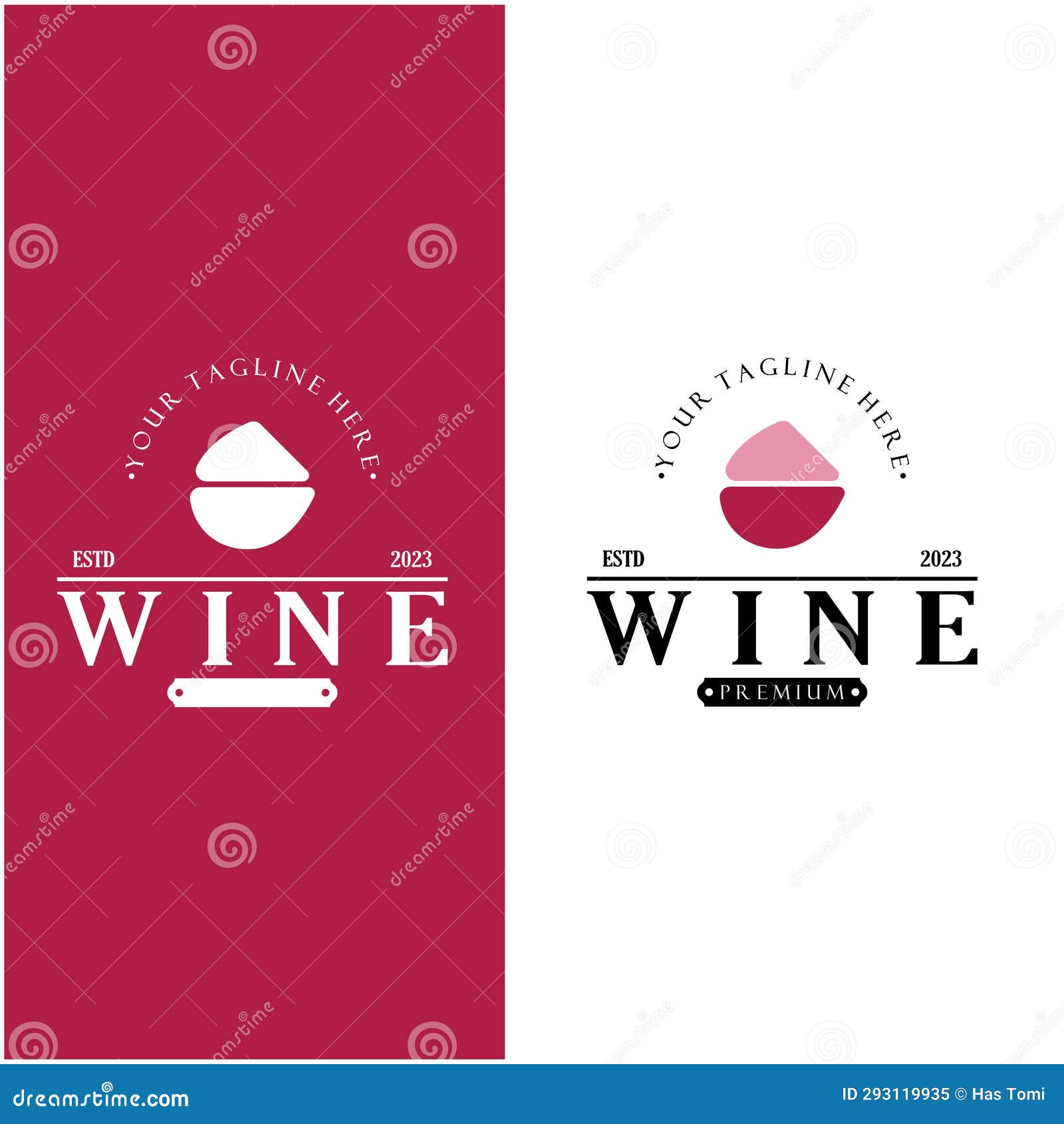 Wine Logo Design Template.vector Illustration of Icon-vector Stock ...