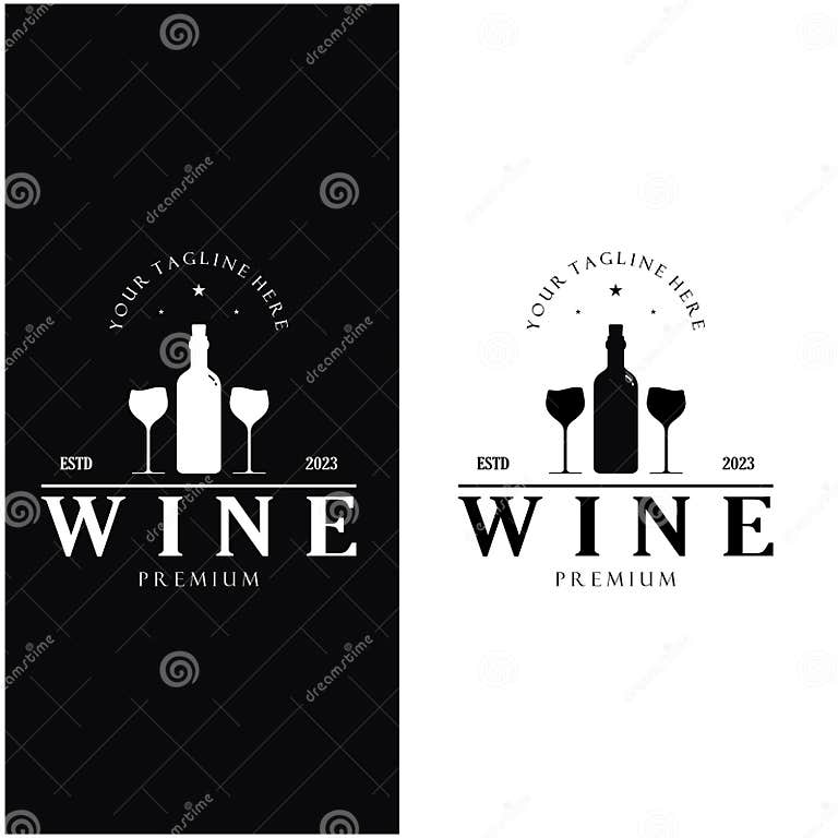 Wine Logo Design Template.vector Illustration of Icon-vector Stock ...