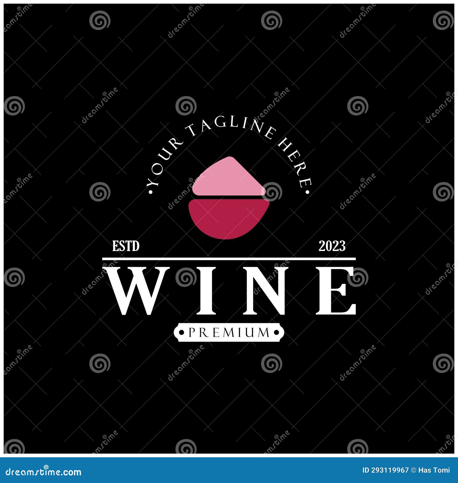 Wine Logo Design Template.vector Illustration of Icon-vector Stock ...