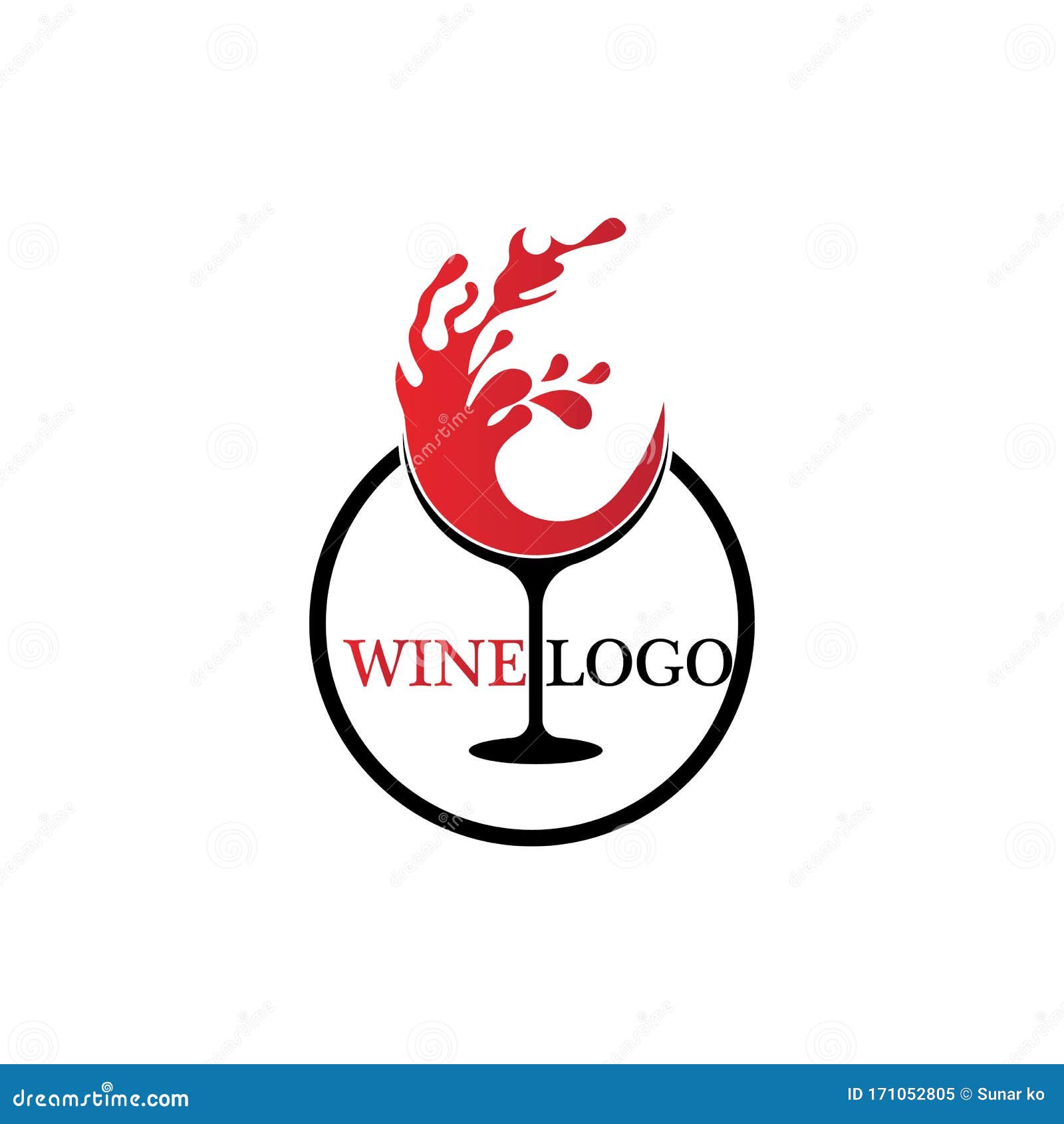 Wine Logo Design Template.vector Illustration of Icon-vector Stock ...