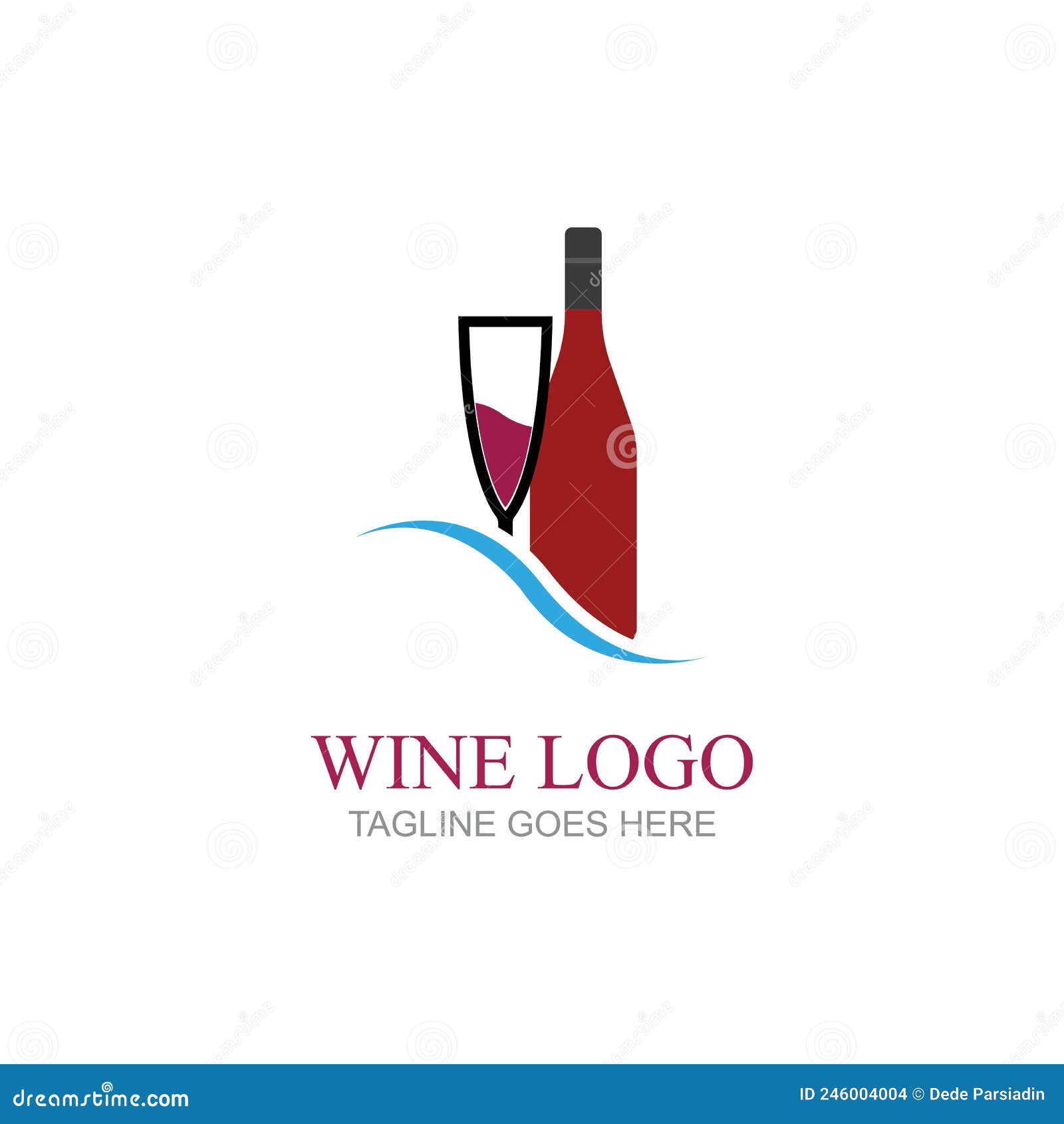 Wine Logo Vector Illustration Design Template Stock Vector ...