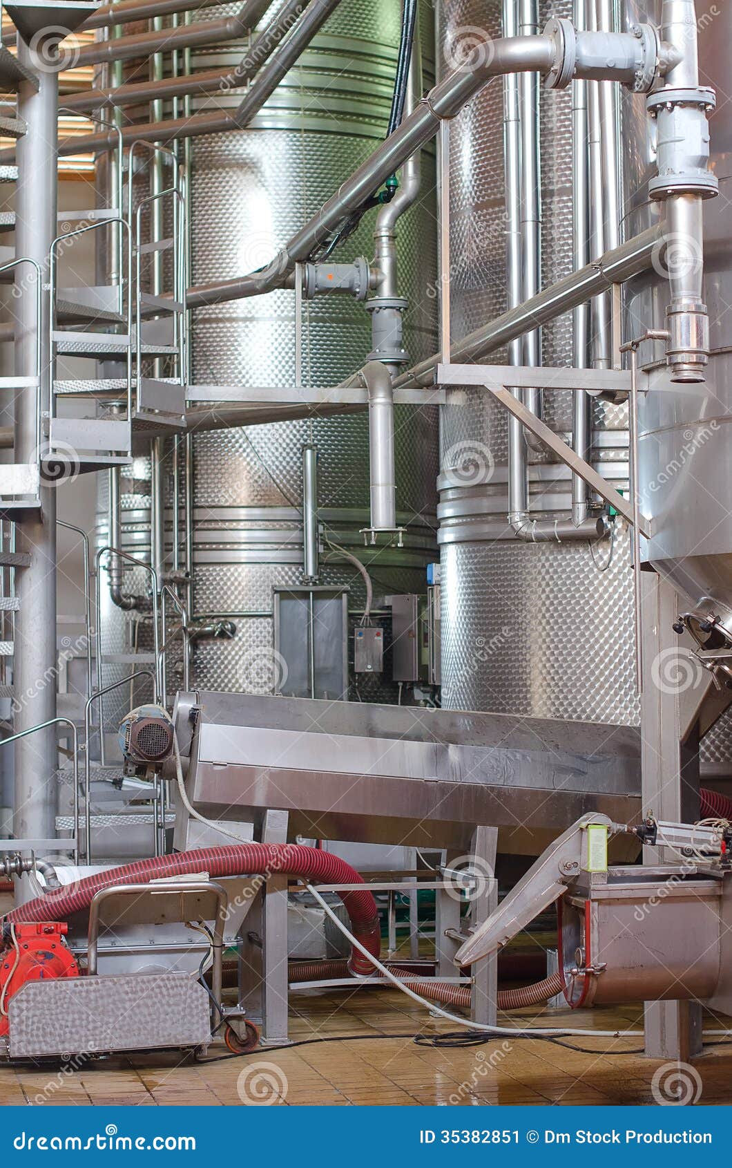 Wine manufacturing. stock image. Image of barrel, pipe - 35382851