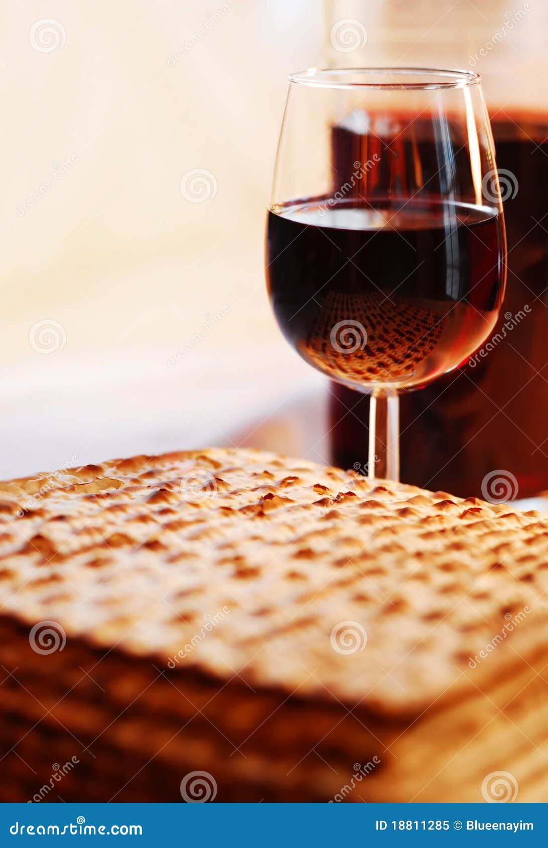 Wine and Matzot stock image. Image of passover, festival - 18811285