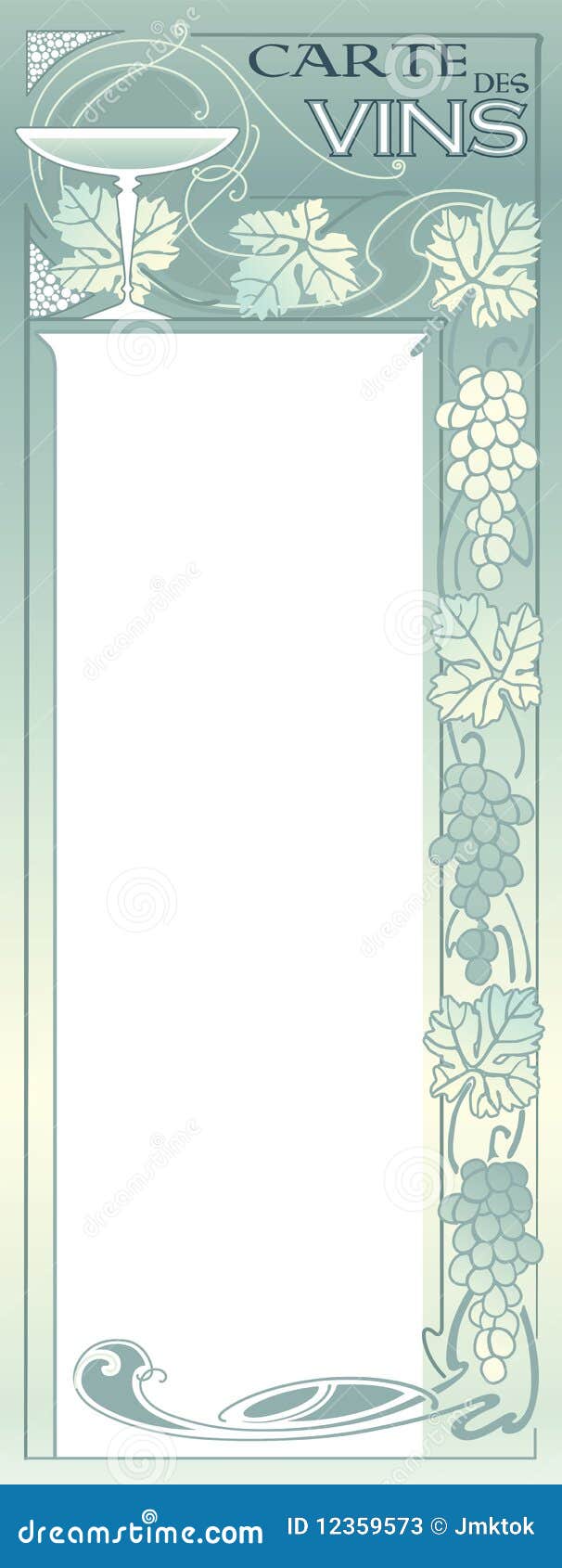 Wine Menu stock vector. Illustration of cafe, dinner - 12359573