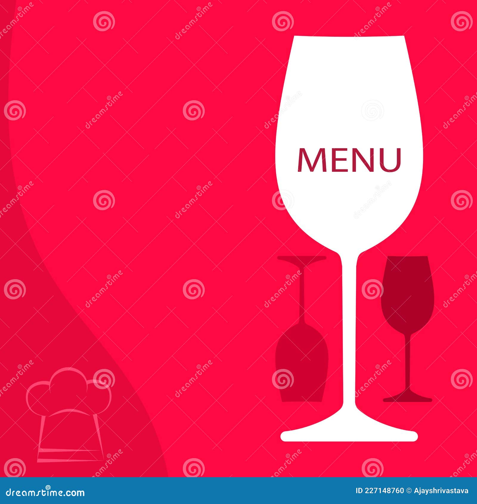 Wine Menu Card Design Template Stock Vector - Illustration of element ...