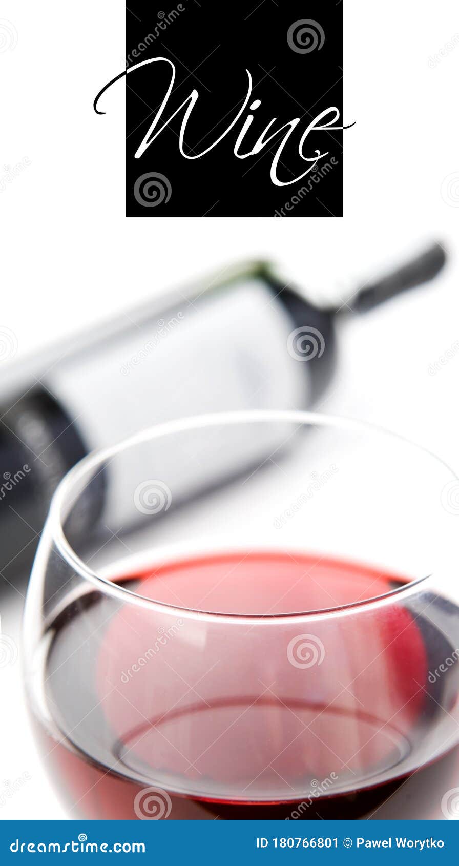 Wine Menu Design - Isolated Text Stock Image - Image of glass, item ...