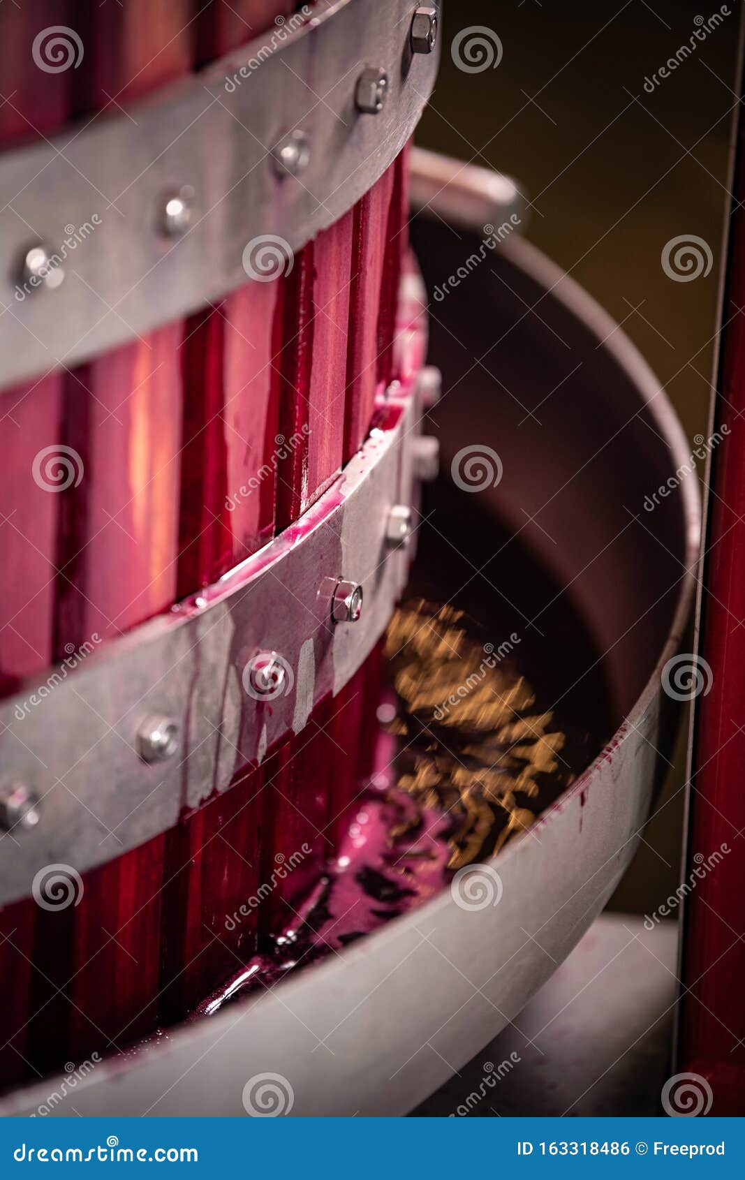 Wine Mixing during Fermentation Process in Barrel, Bordeaux Vineyard ...
