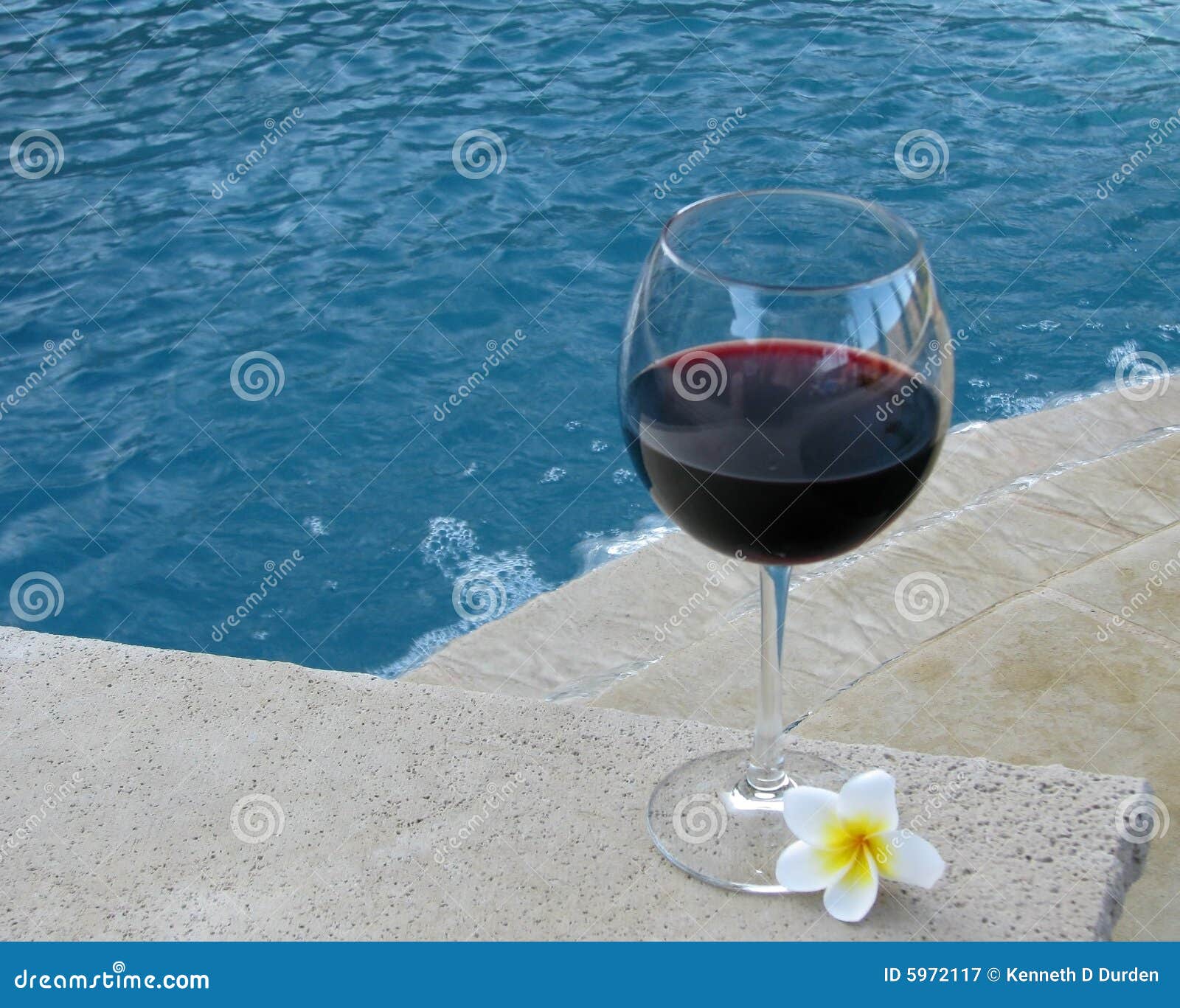 Wine and Pool stock image. Image of plumeria, relax, glasses - 5972117