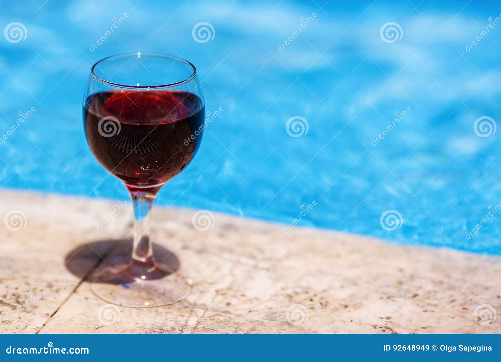 Wine and pool stock image. Image of cold, relaxation - 92648949