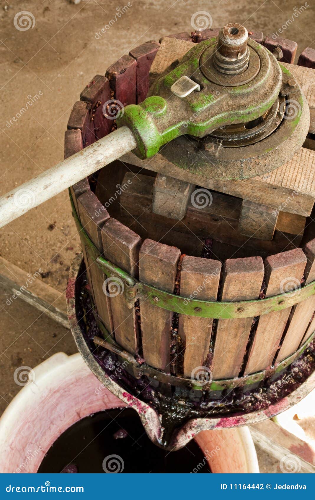 Wine press stock photo. Image of season, process, vintage - 11164442