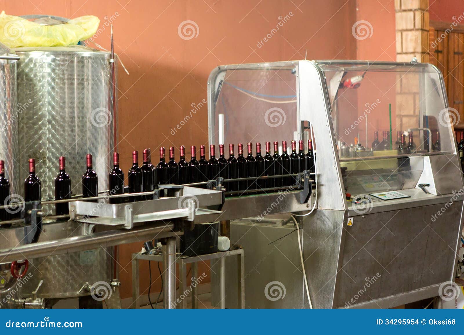 Wine production stock photo. Image of machine, agriculture - 34295954