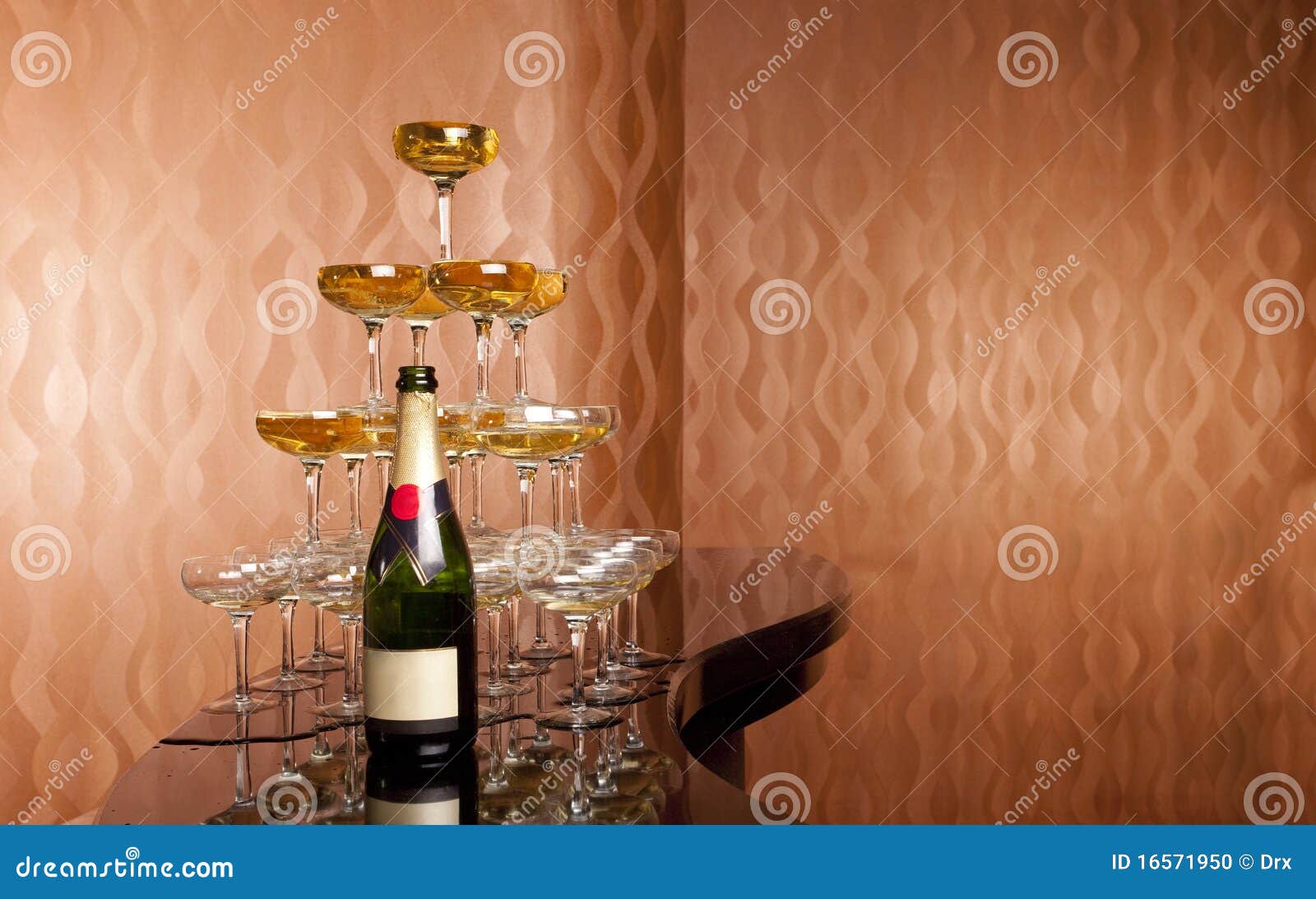 Wine pyramid stock photo. Image of event, pyramid, stack - 16571950