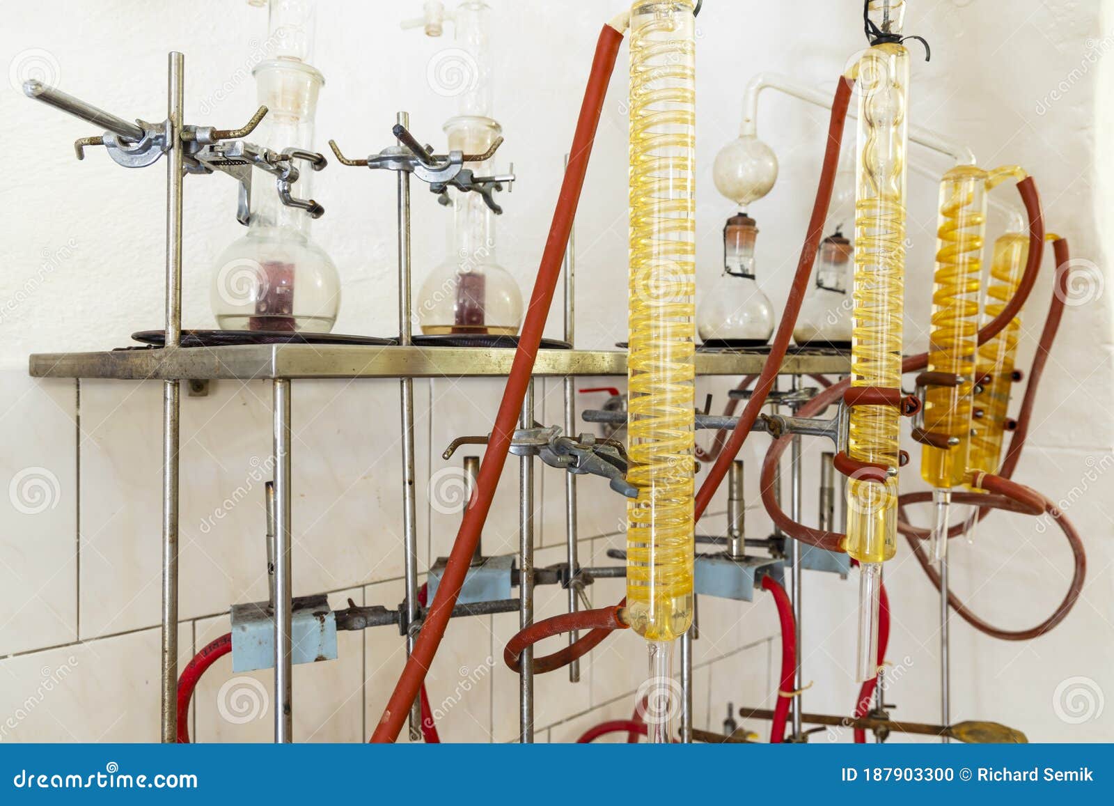 Wine S Laboratory with Traditional and Modern Apparatus Stock Photo ...