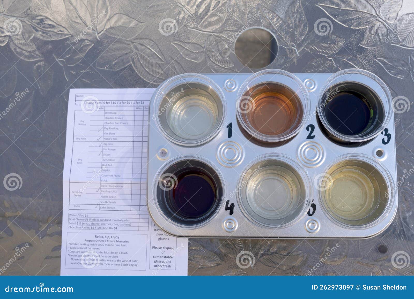 Wine samples at a winery stock image. Image of drinking - 262973097