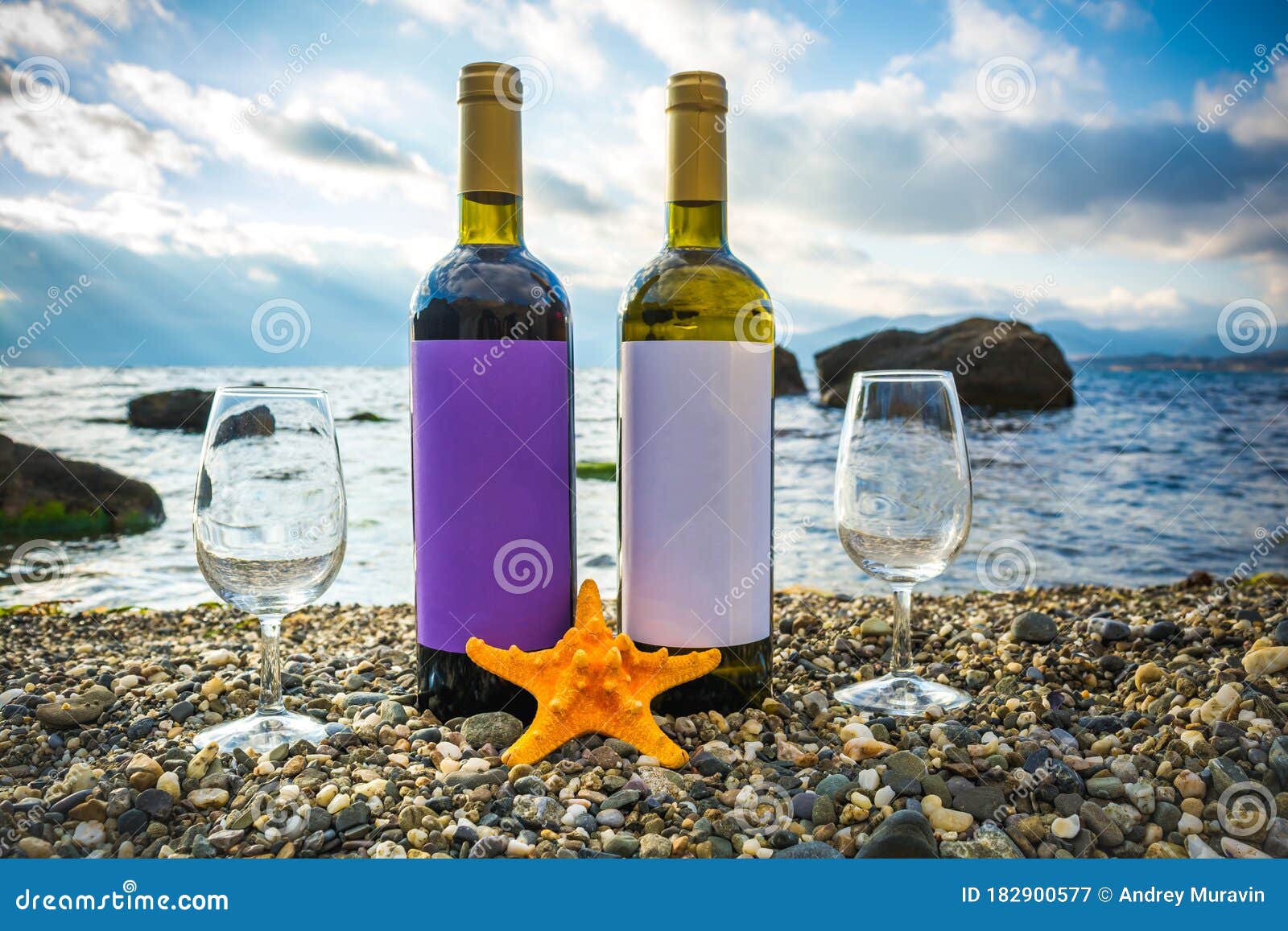 Wine by the Sea stock image. Image of ocean, drink, travel - 182900577