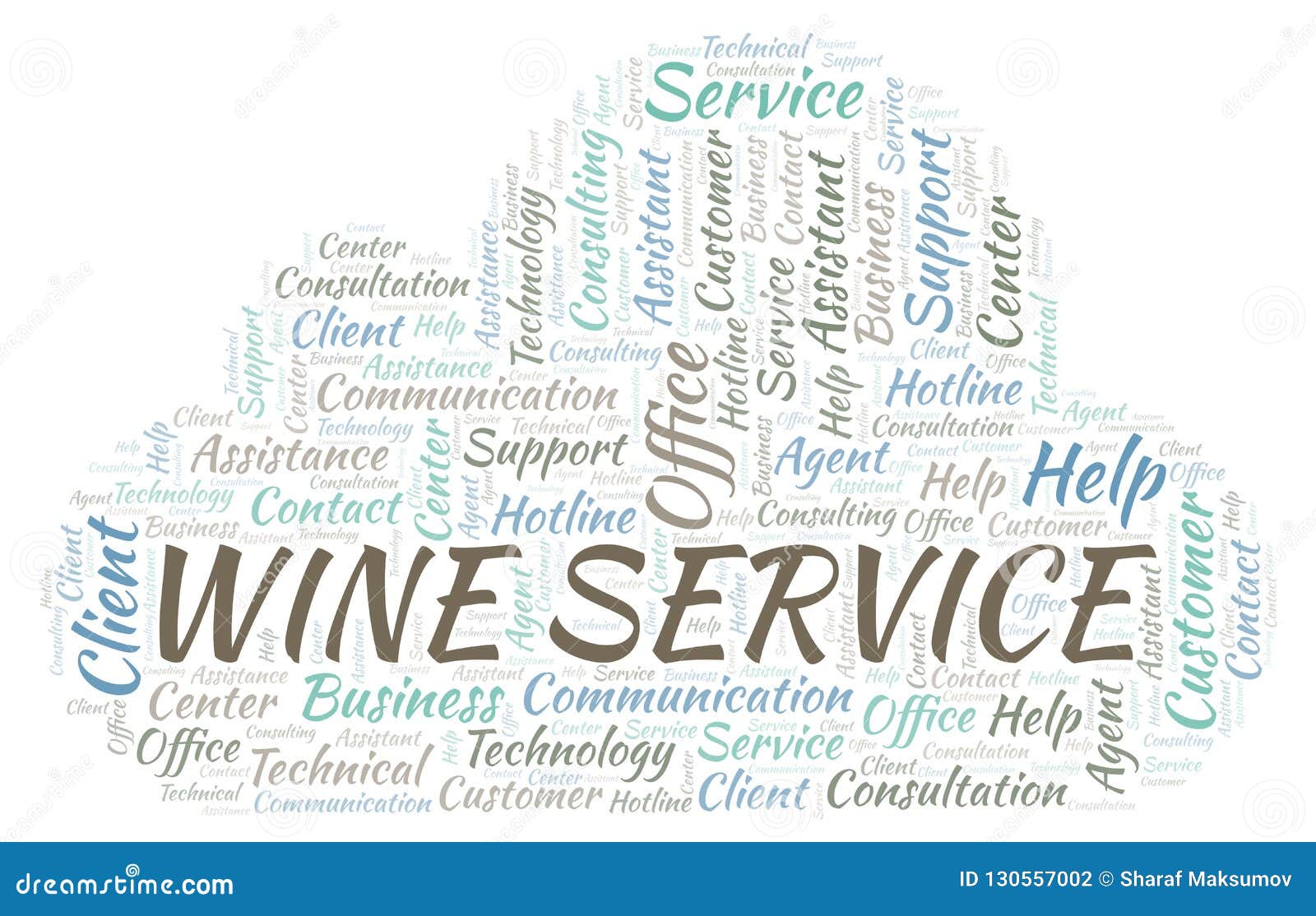 Wine Service word cloud. stock illustration. Illustration of bright ...