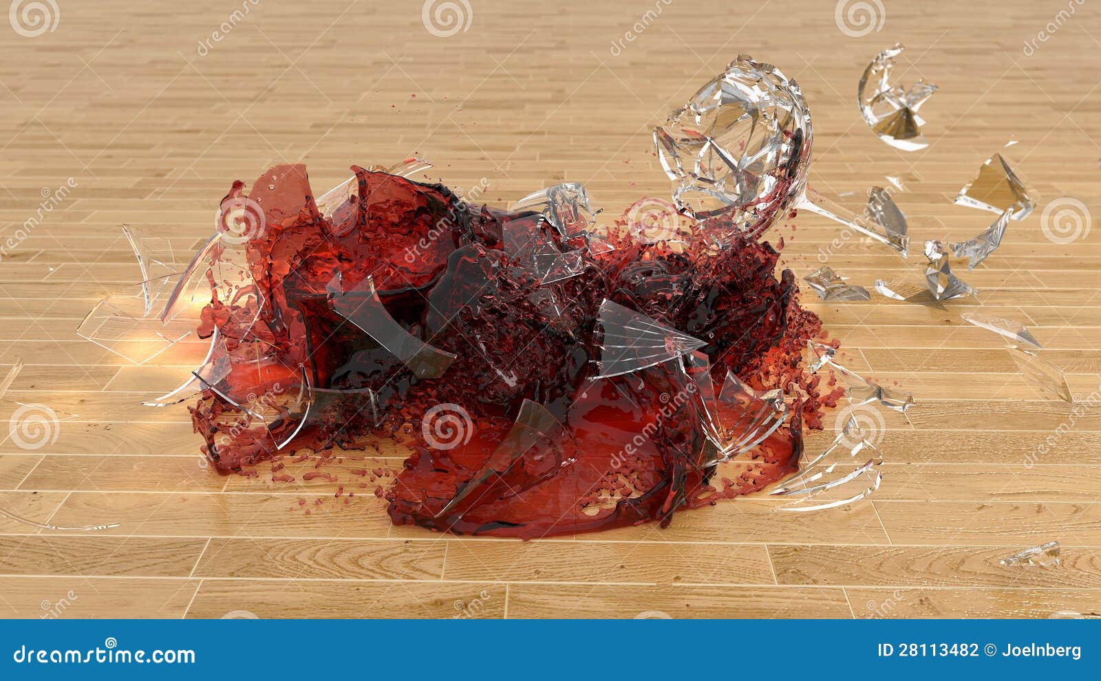 Wine Smashing on Wooden Floor Stock Illustration - Illustration of high ...
