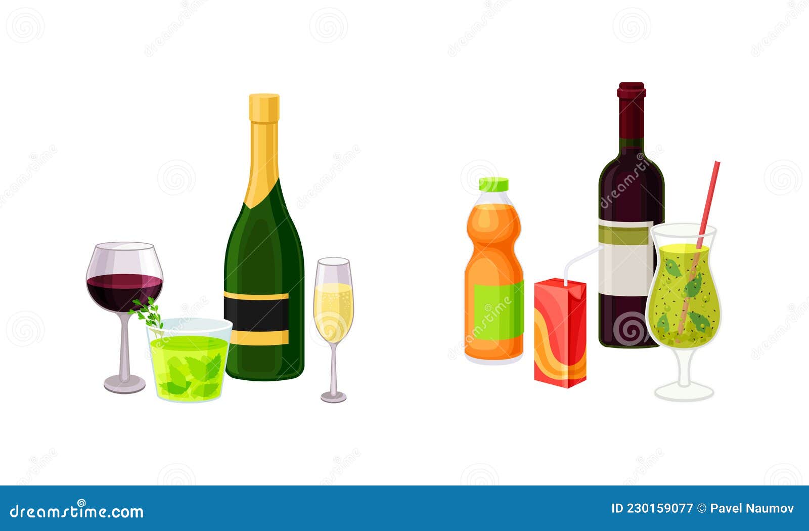 Sparkling Soda In Can And Bottle Isolated On White Background Vector Composition Cartoondealer