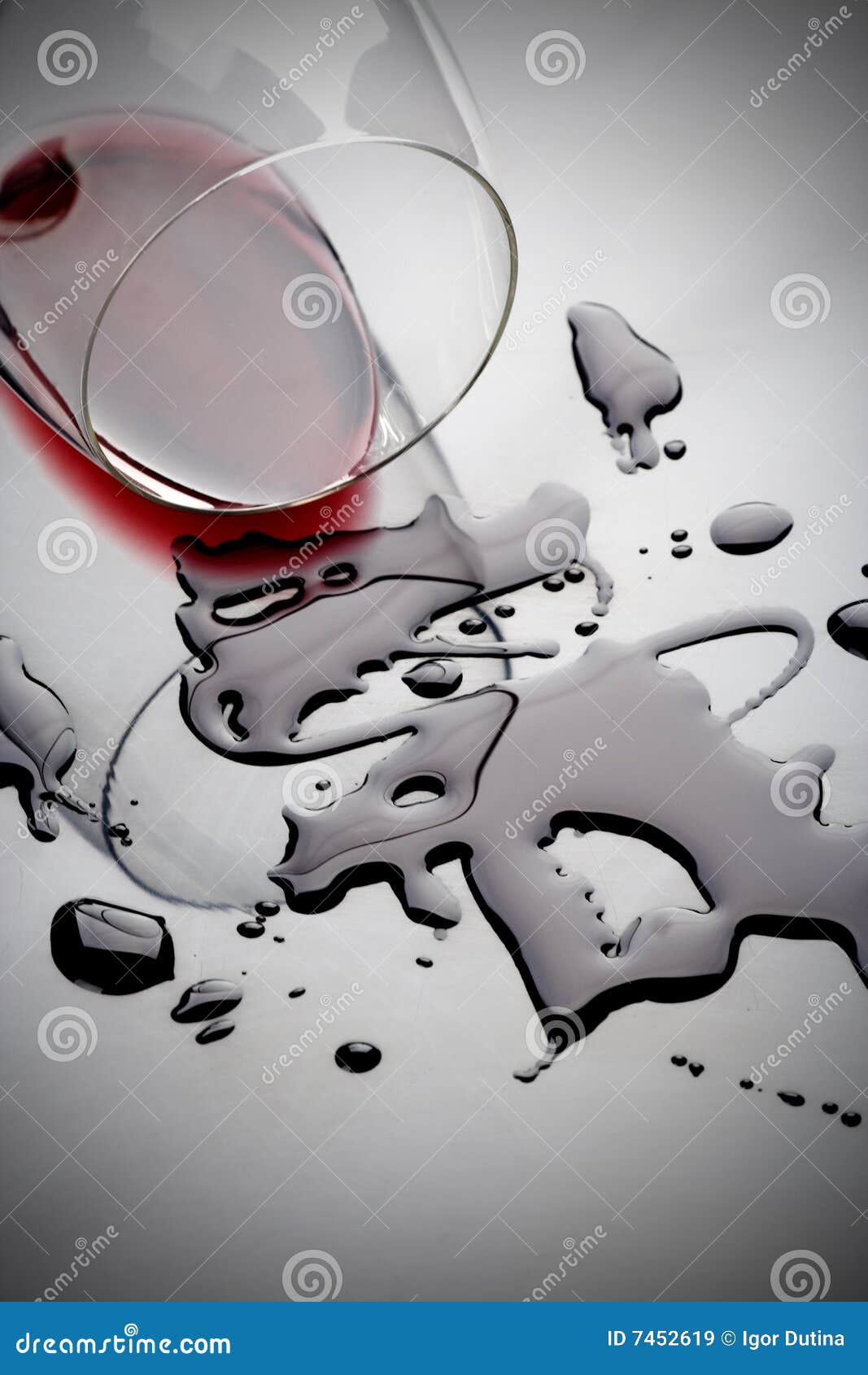 Wine spill stock image. Image of glass, reflective, wine - 7452619