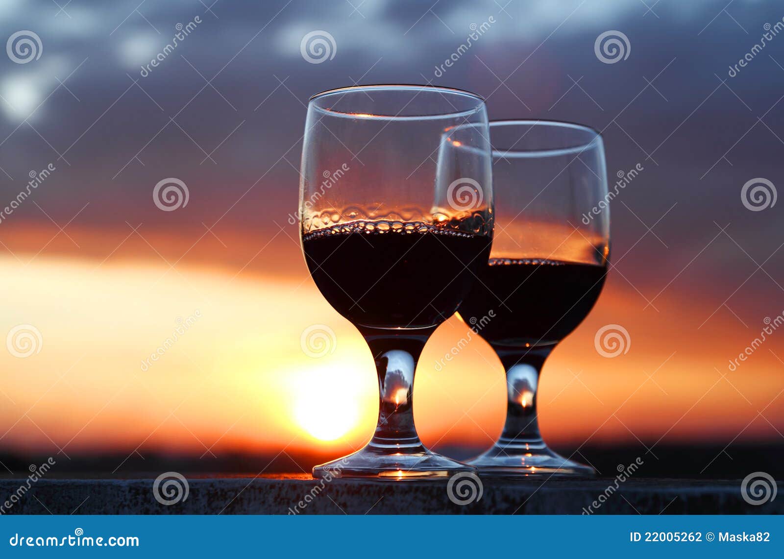 Wine in sunset stock photo. Image of wine, drinks, calm - 22005262