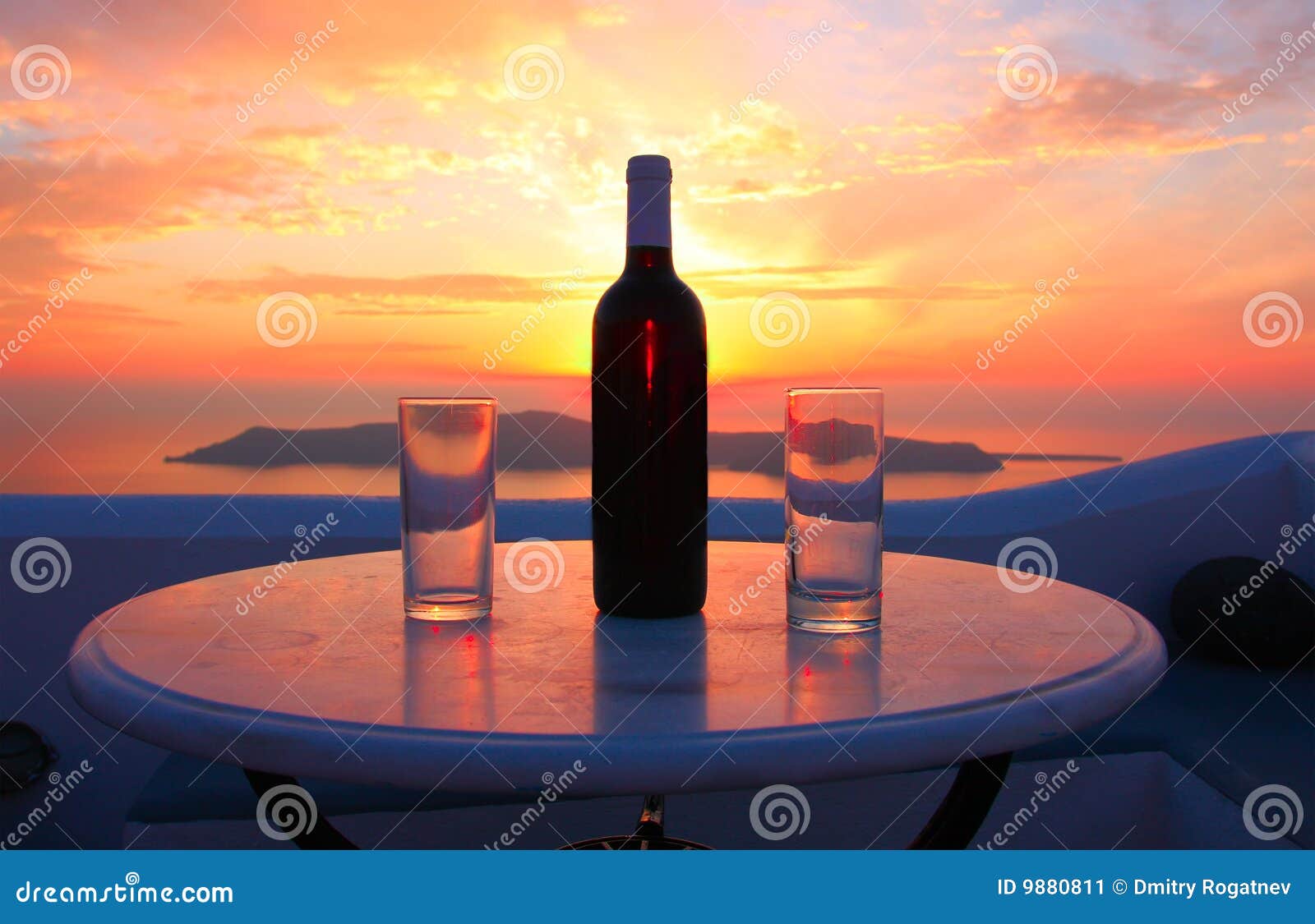 Wine on sunset stock image. Image of object, toast, bottle - 9880811